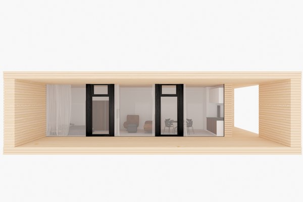 3d modern house 99 sq