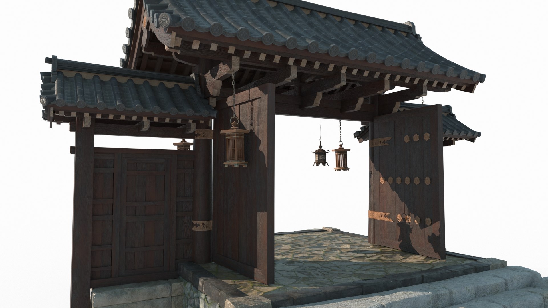 Asian Ancient Architecture Gate 3D - TurboSquid 2316360