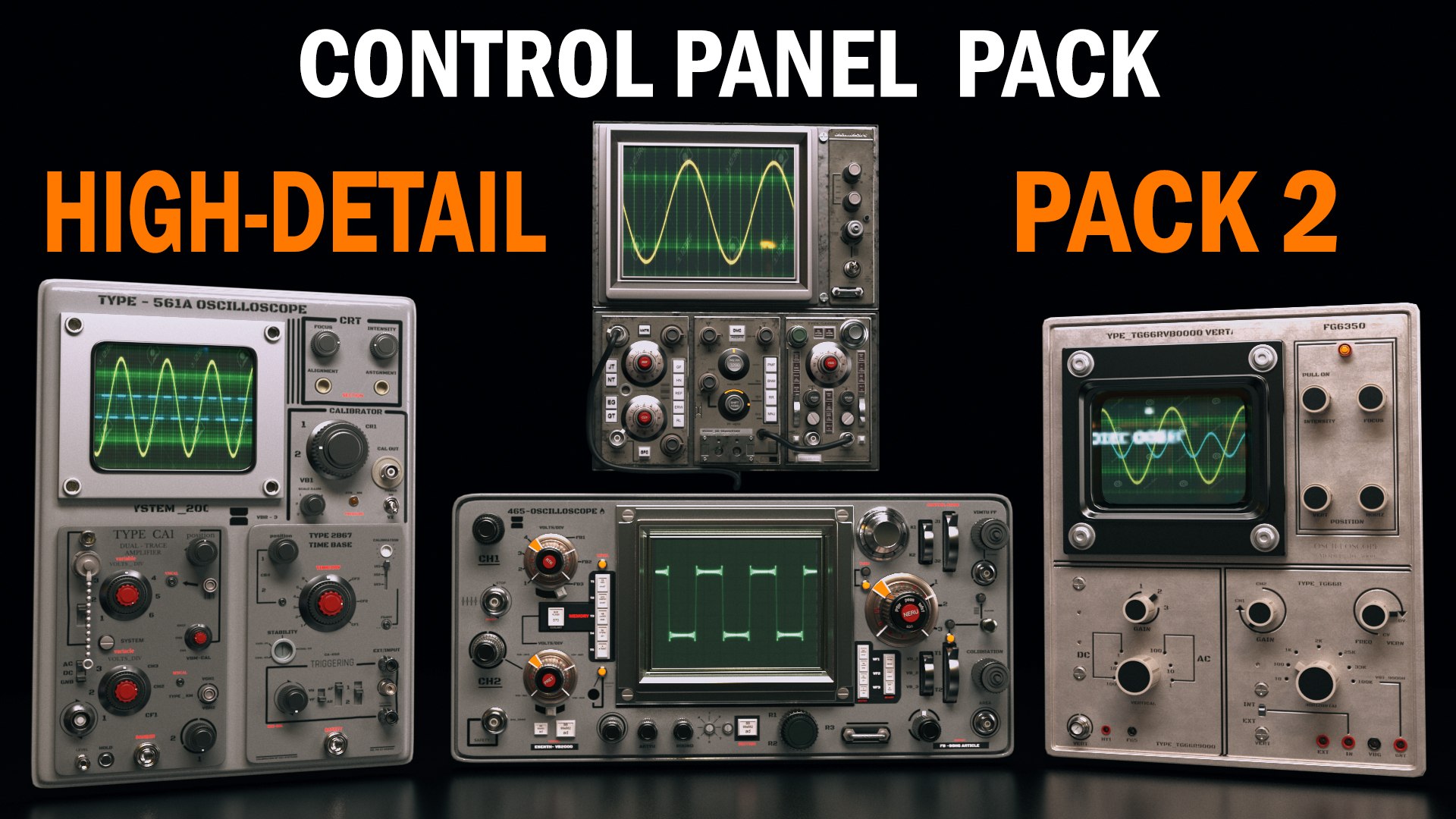 3D Model Control Panel Pack 2 - TurboSquid 1868923