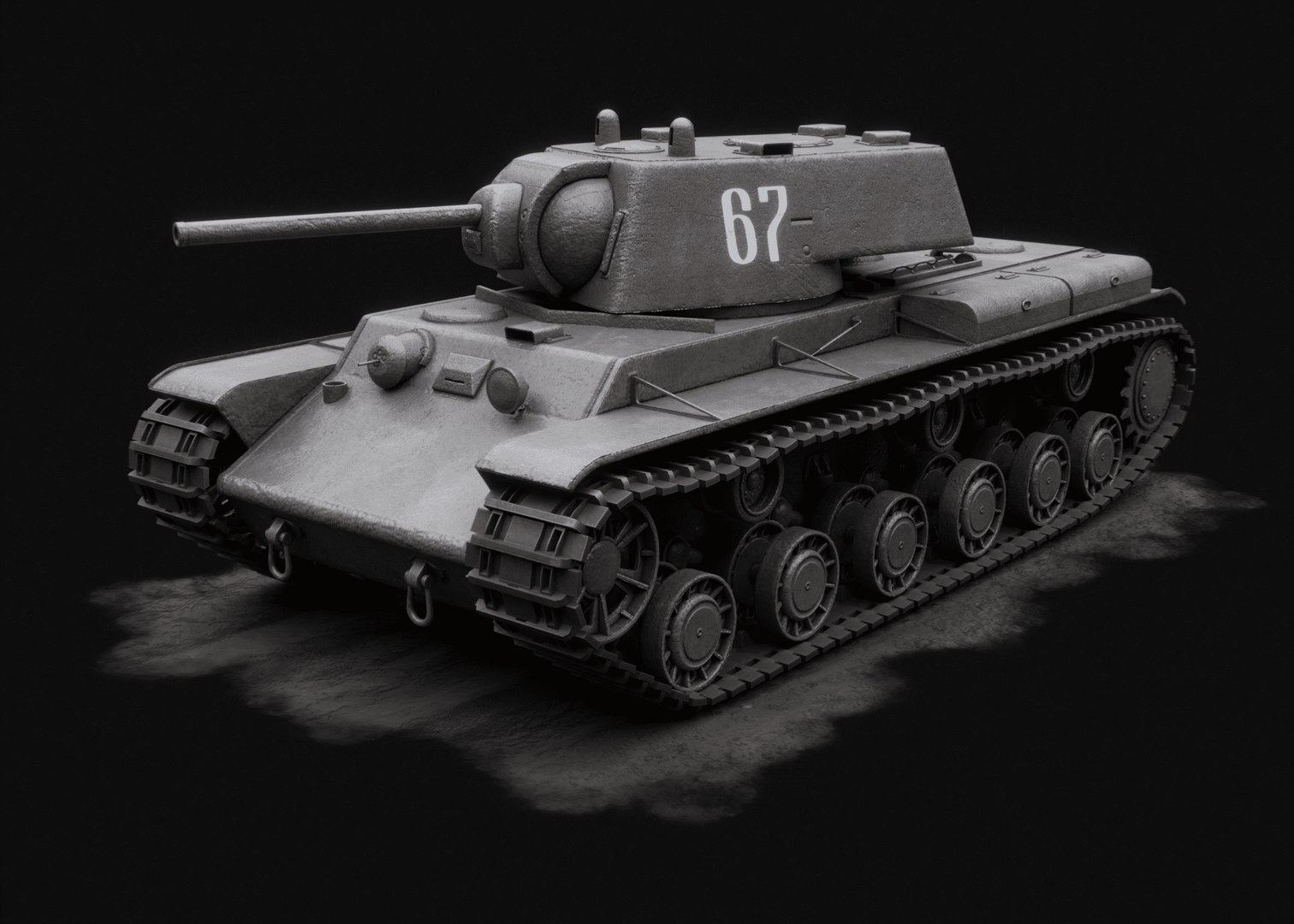 KV-1 - WW2 Soviet Heavy Tank 3D - TurboSquid 2057350