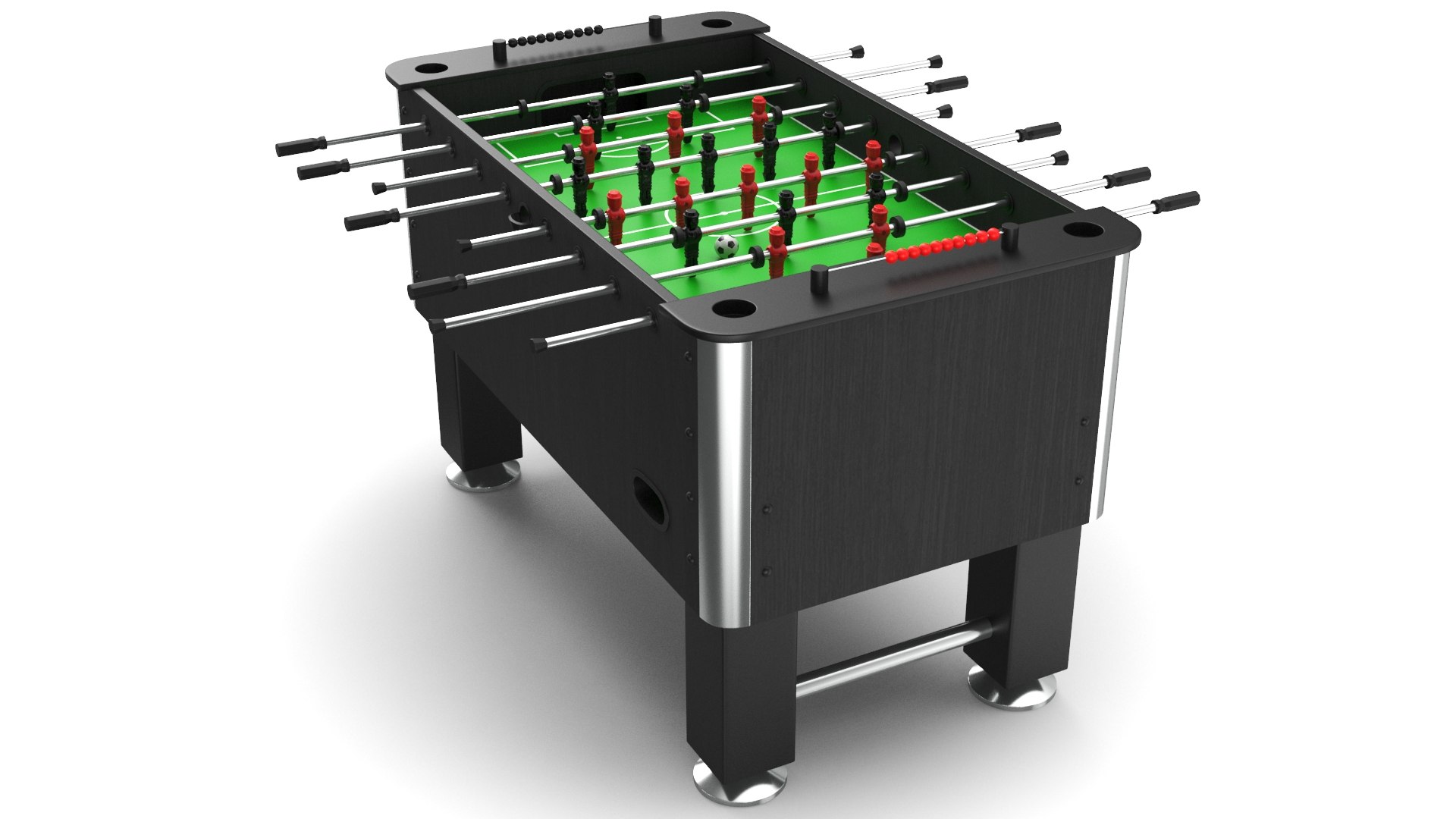 3D real foosball table model - TurboSquid 1597382