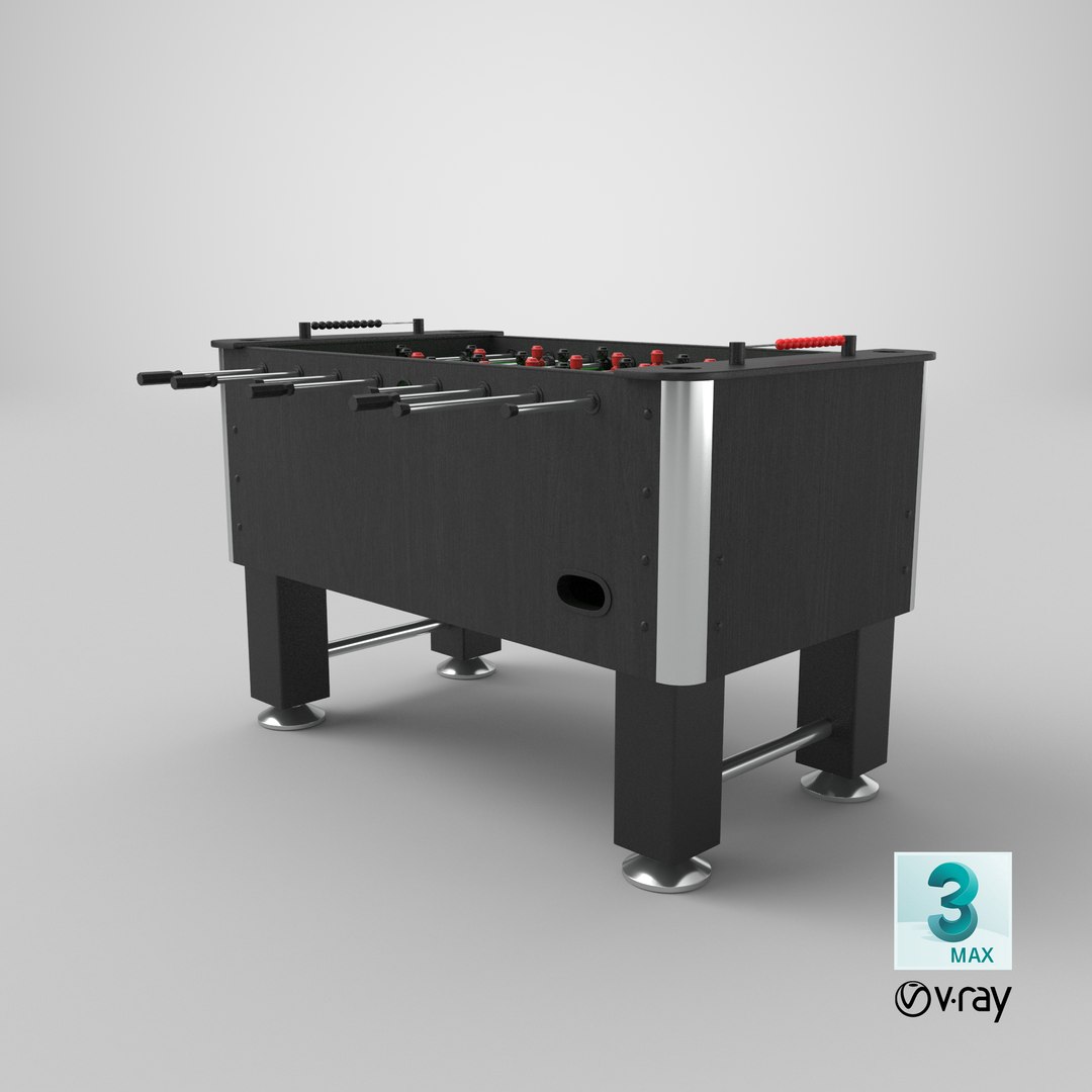 3D Real Foosball Table Model - TurboSquid 1597382