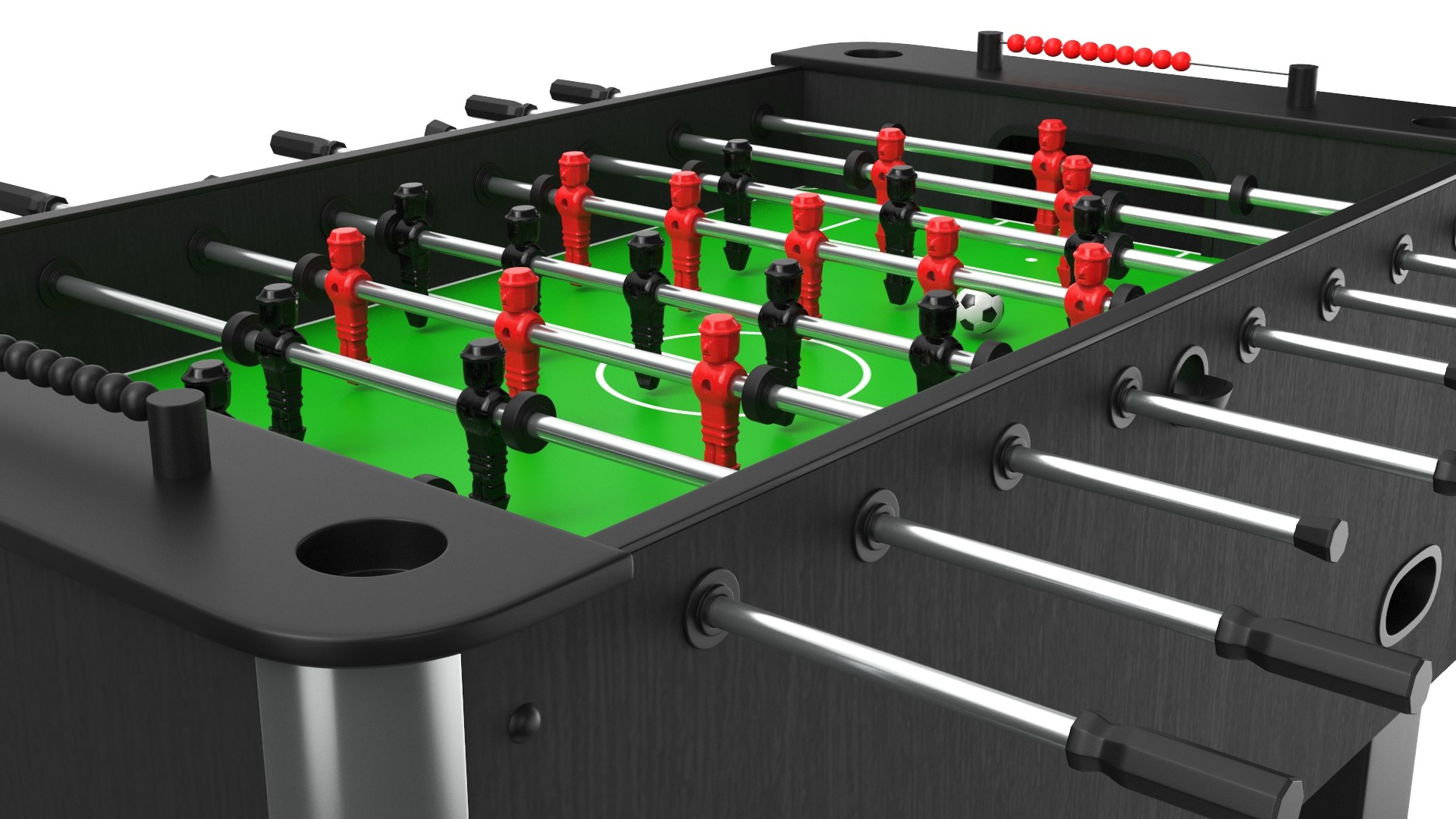 3D Real Foosball Table Model - TurboSquid 1597382