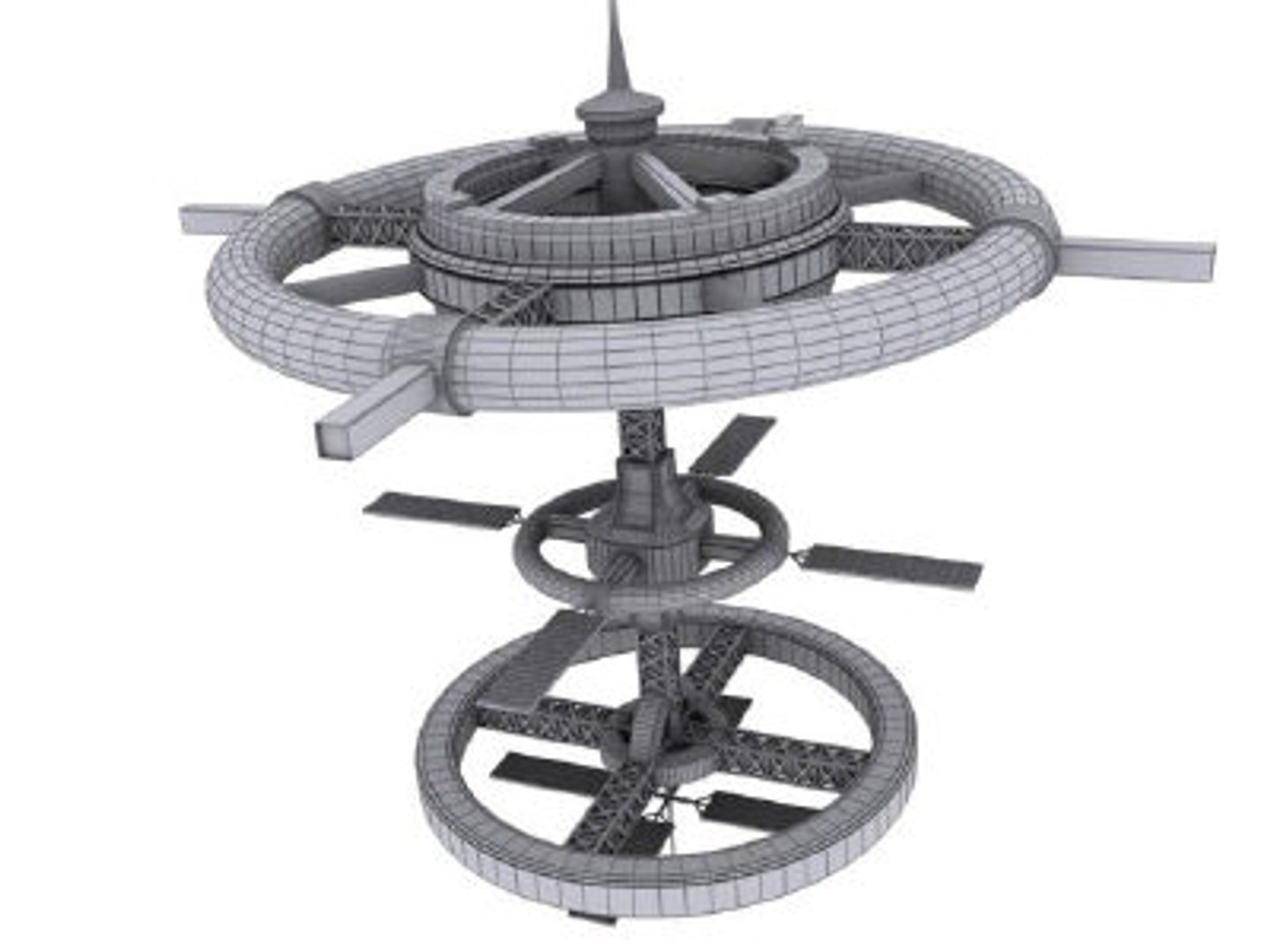 3D Futuristic Space Station - TurboSquid 1298496