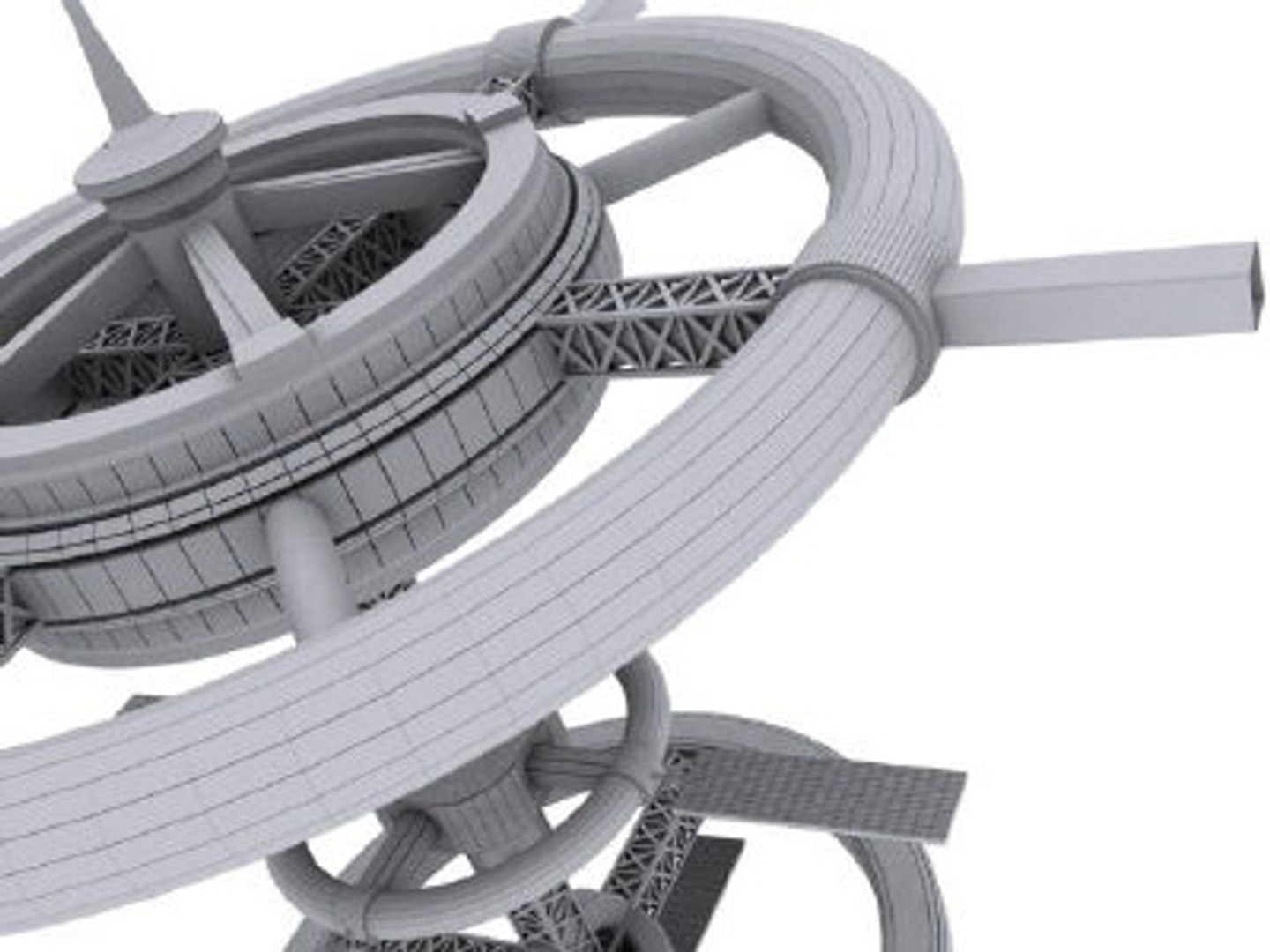 3D Futuristic Space Station - TurboSquid 1298496