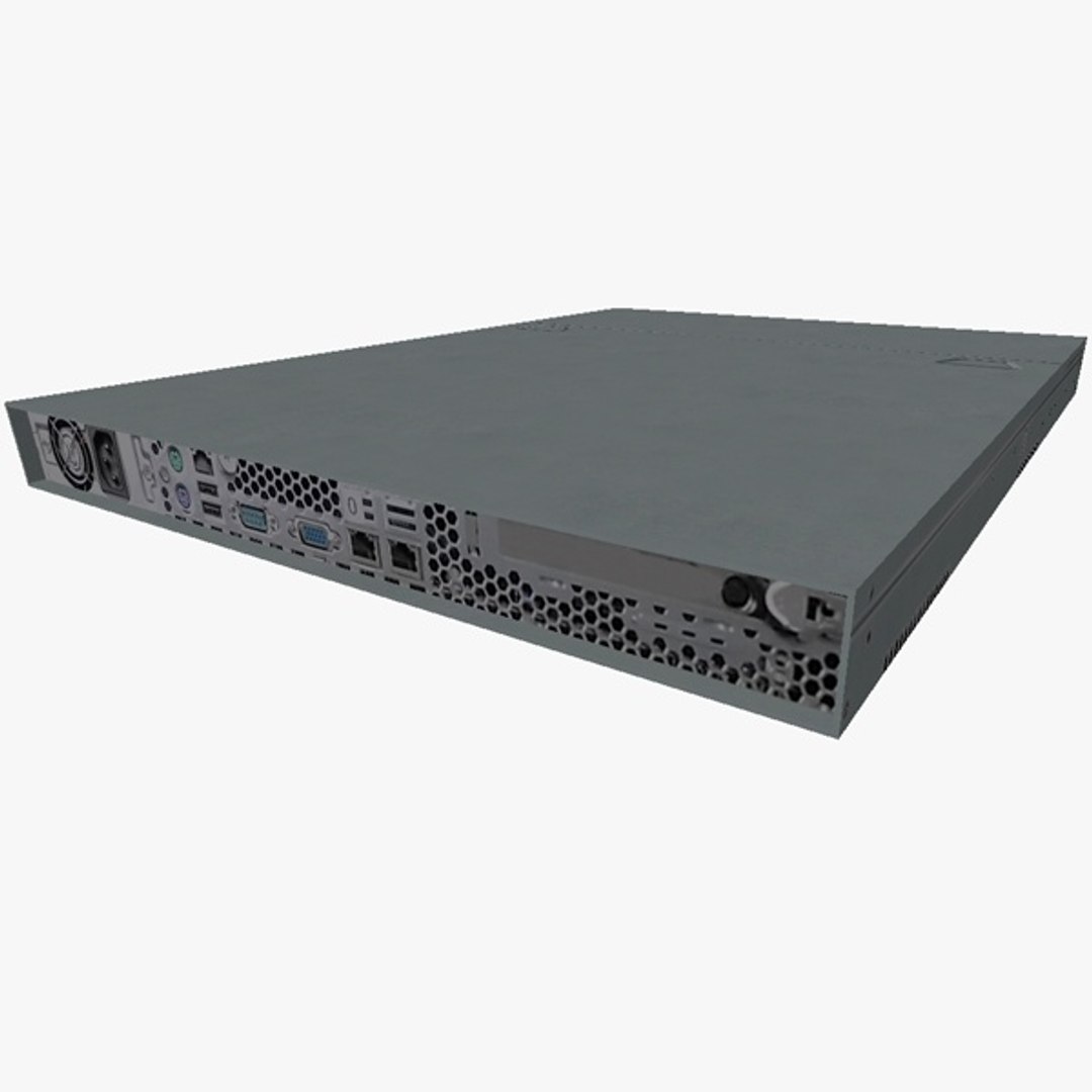 3d Model 1u Rack Mount Server