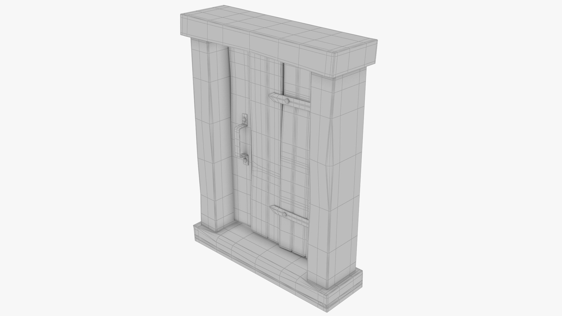 3D Cartoon Wooden Door Mesh V1 - TurboSquid 2204853