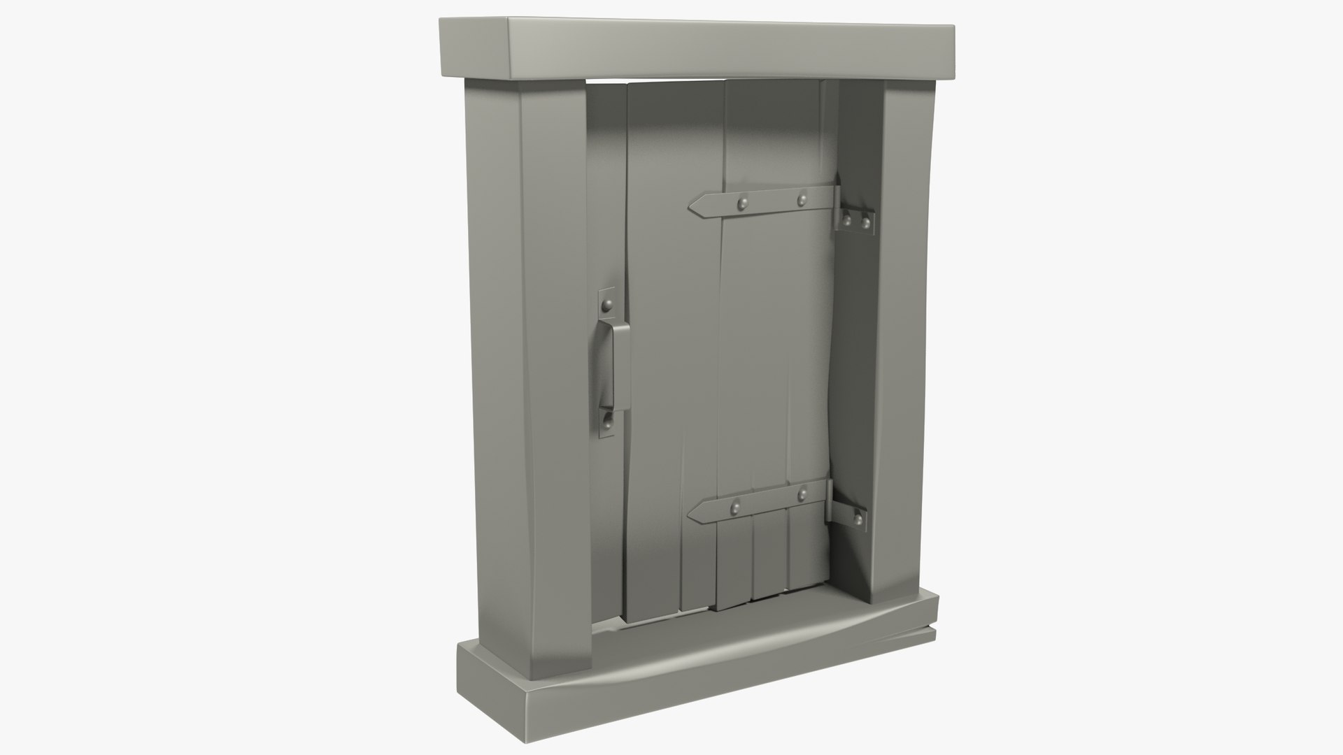 3D Cartoon Wooden Door Mesh V1 - TurboSquid 2204853