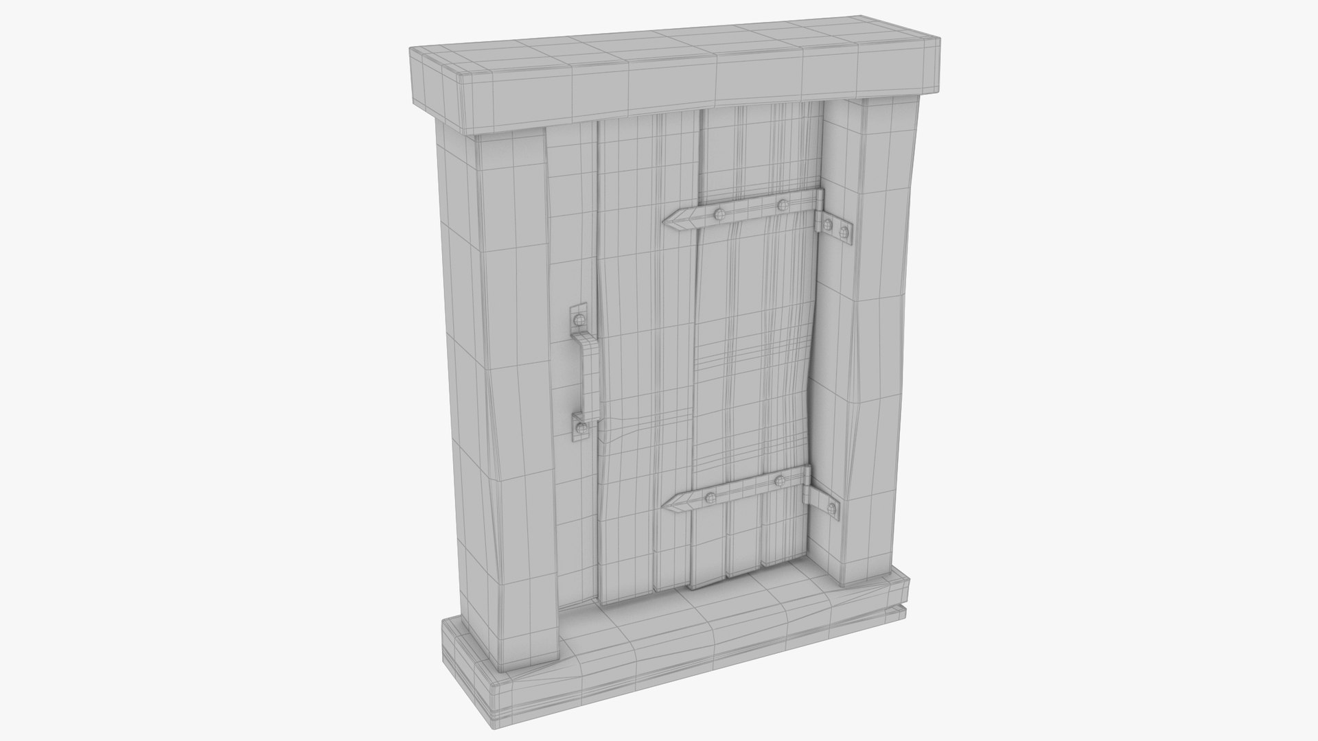 3D Cartoon Wooden Door Mesh V1 - TurboSquid 2204853