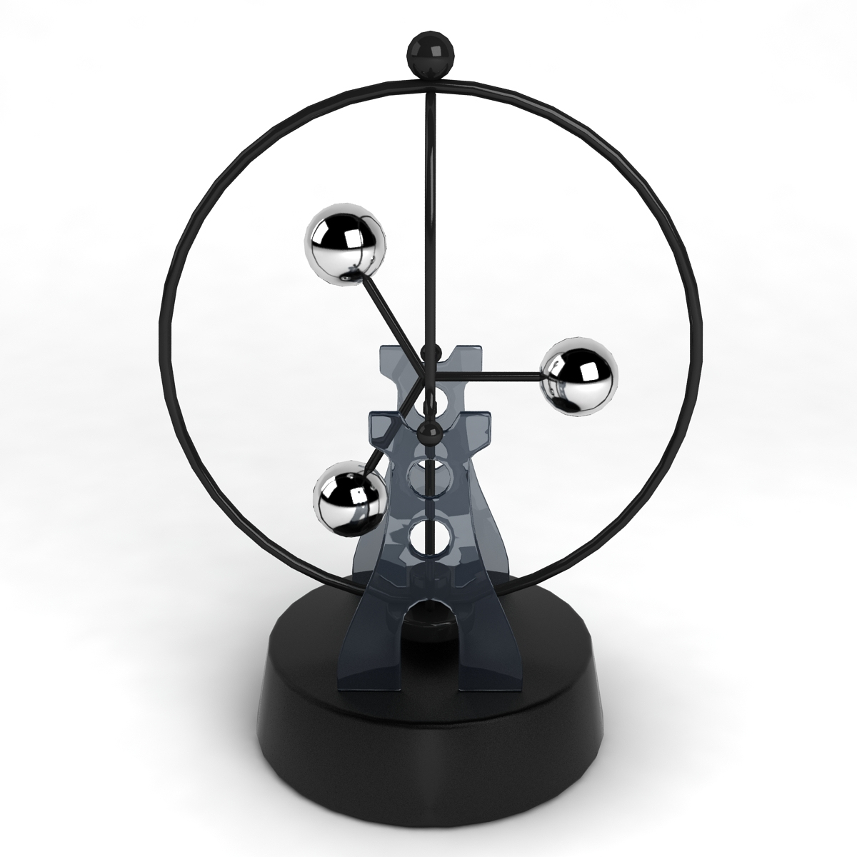 3d modelled kinetic desk sculpture