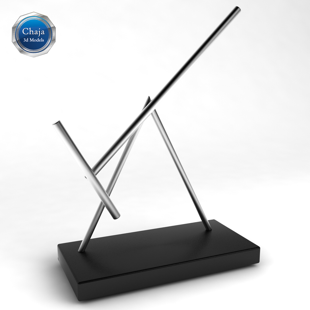 3d modelled kinetic desk sculpture