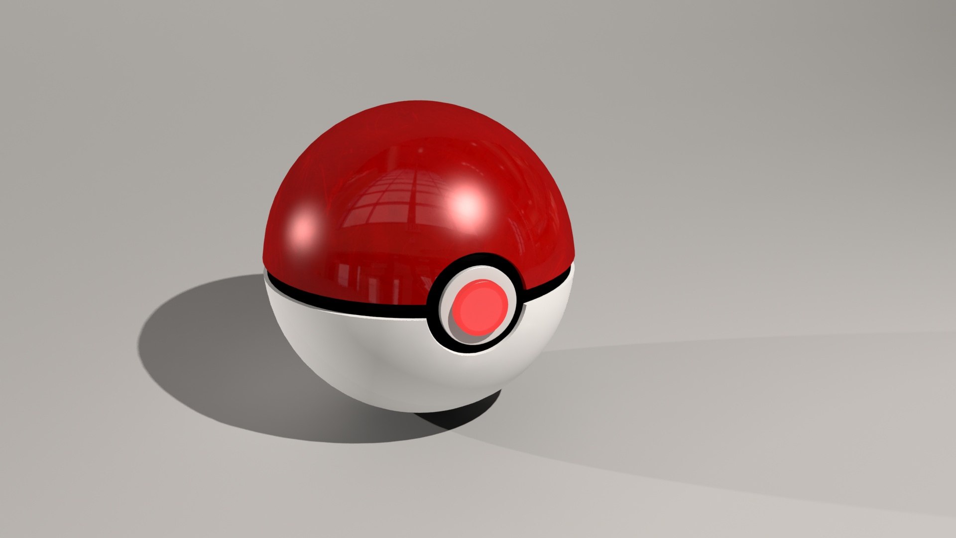 3d Standard Pokeball