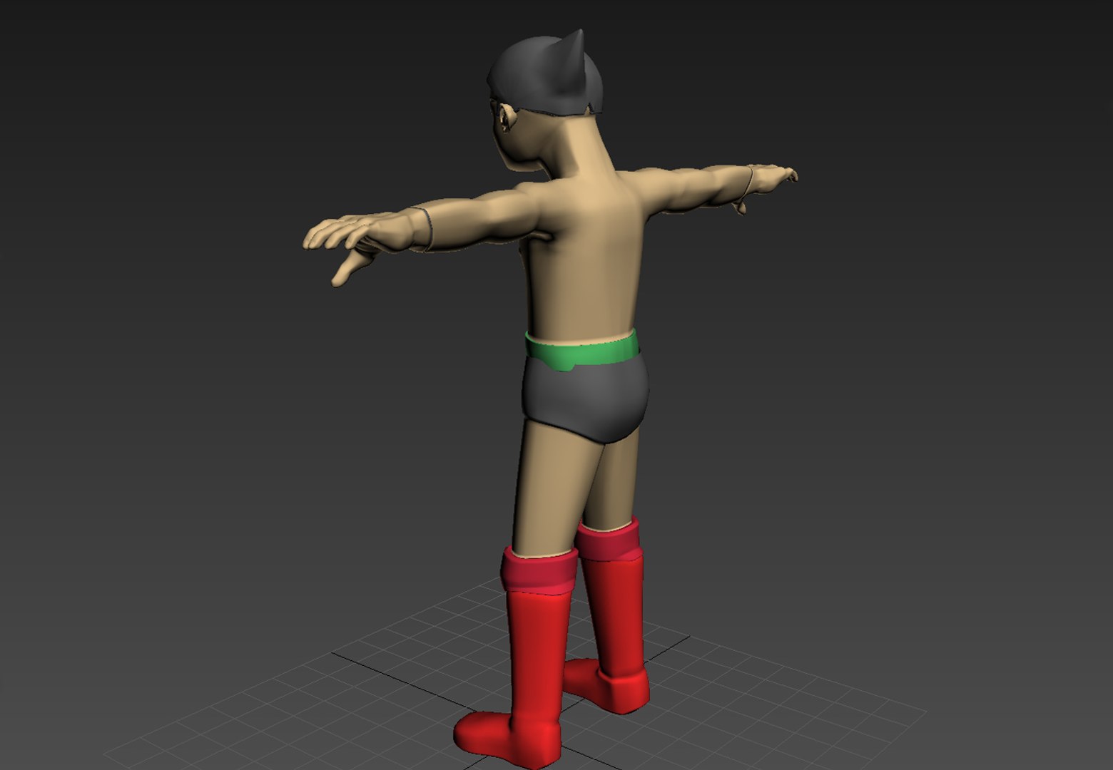astro boy 3d obj
