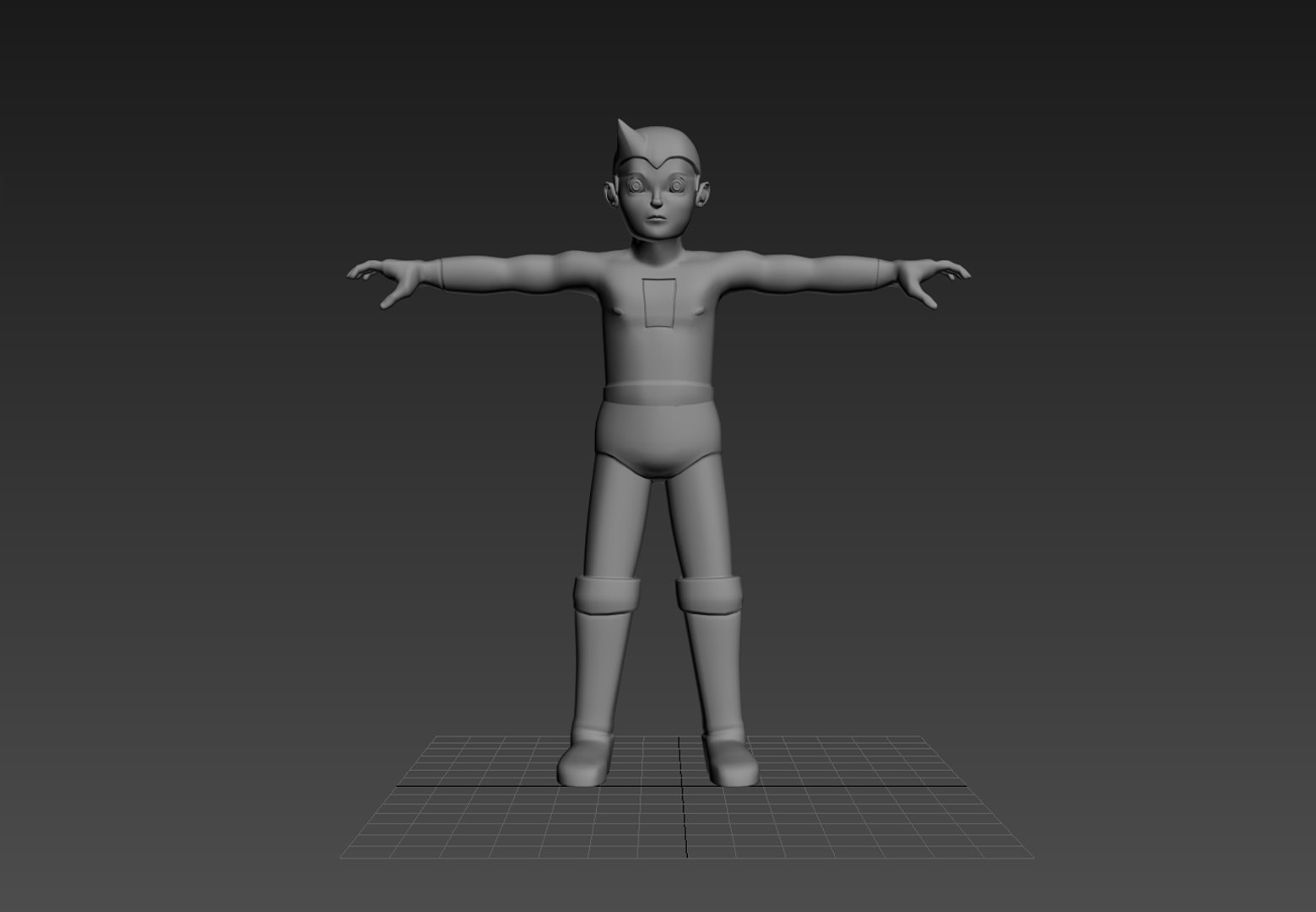 astro boy 3d obj