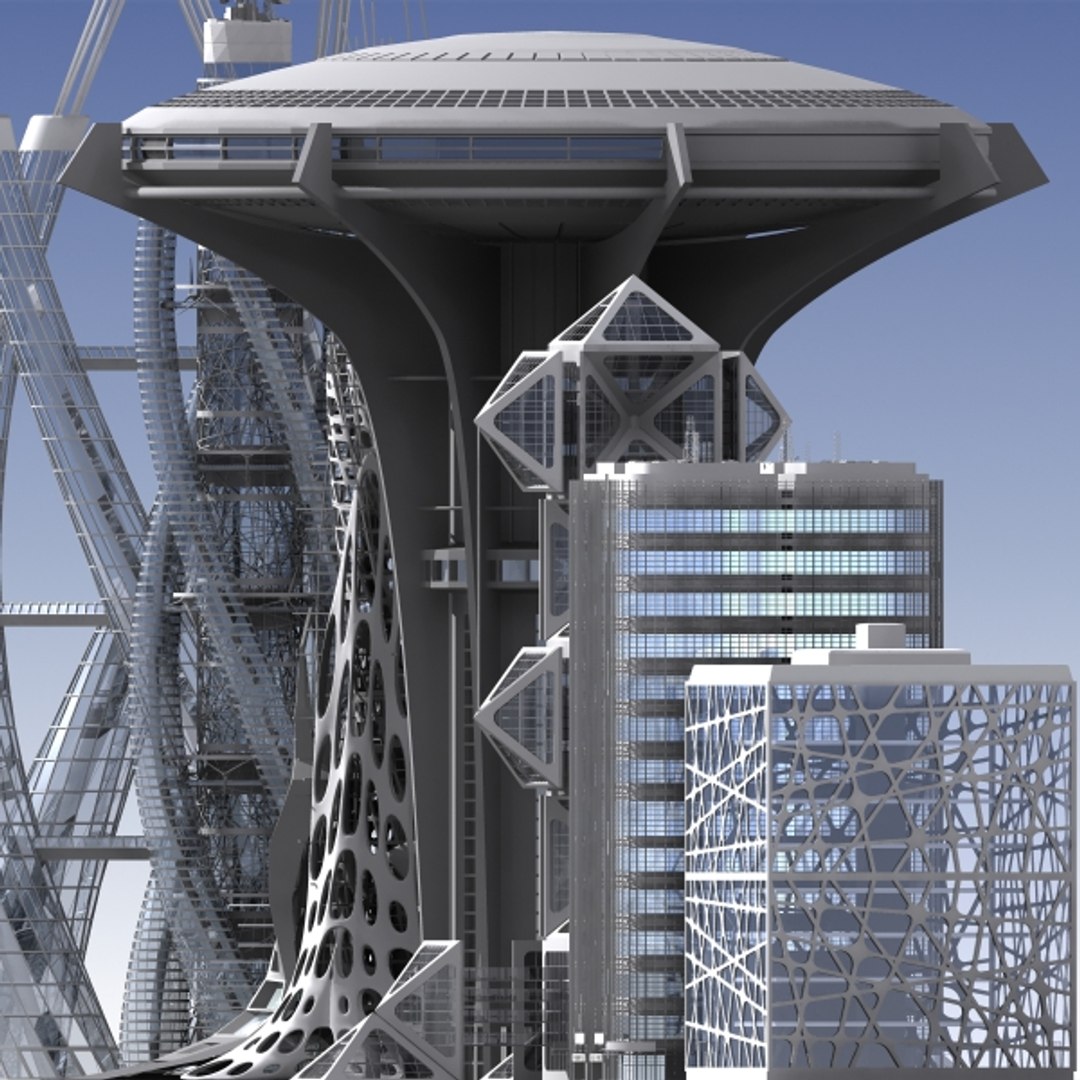 3d Model Modern Skylines Buildings