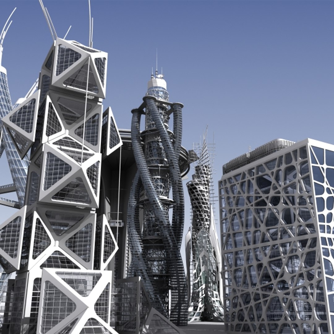 3d Model Modern Skylines Buildings