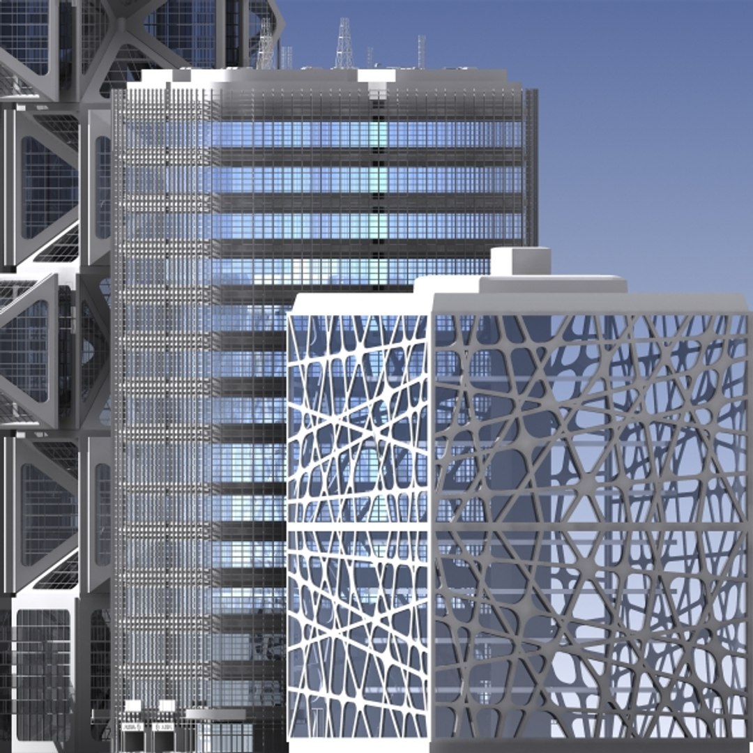 3d Model Modern Skylines Buildings