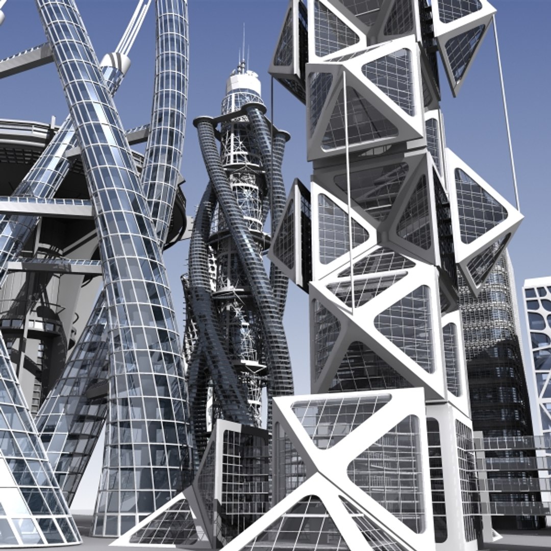 3d Model Modern Skylines Buildings