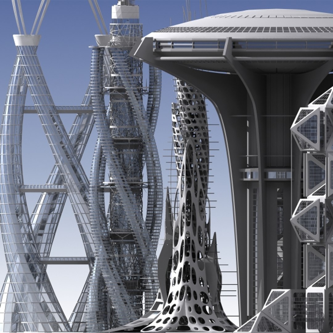 3d Model Modern Skylines Buildings