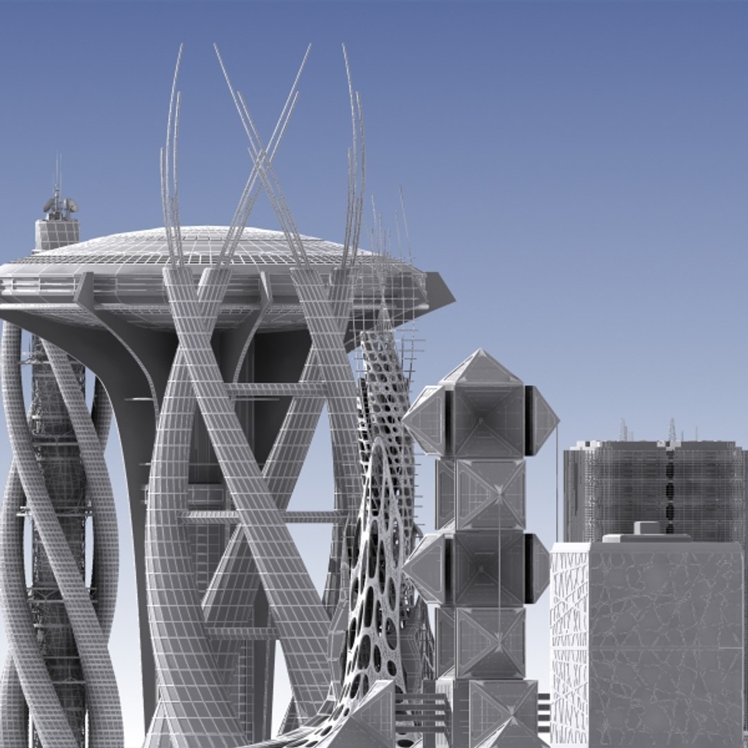 3d Model Modern Skylines Buildings