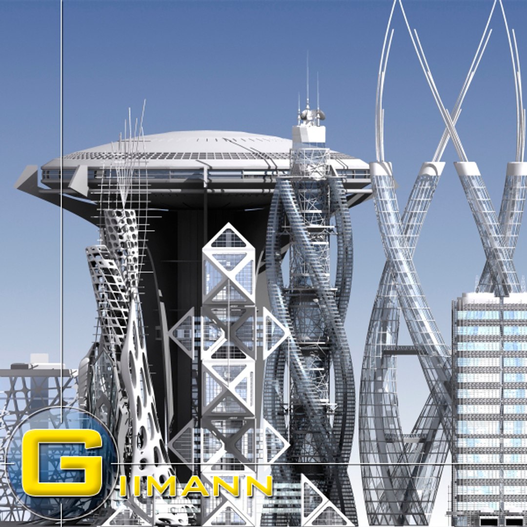 3d Model Modern Skylines Buildings