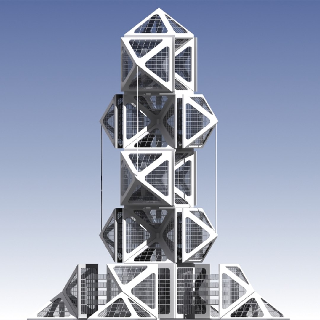 3d Model Modern Skylines Buildings