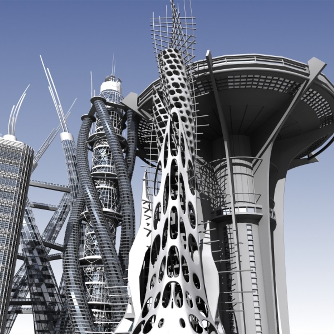 3d Model Modern Skylines Buildings