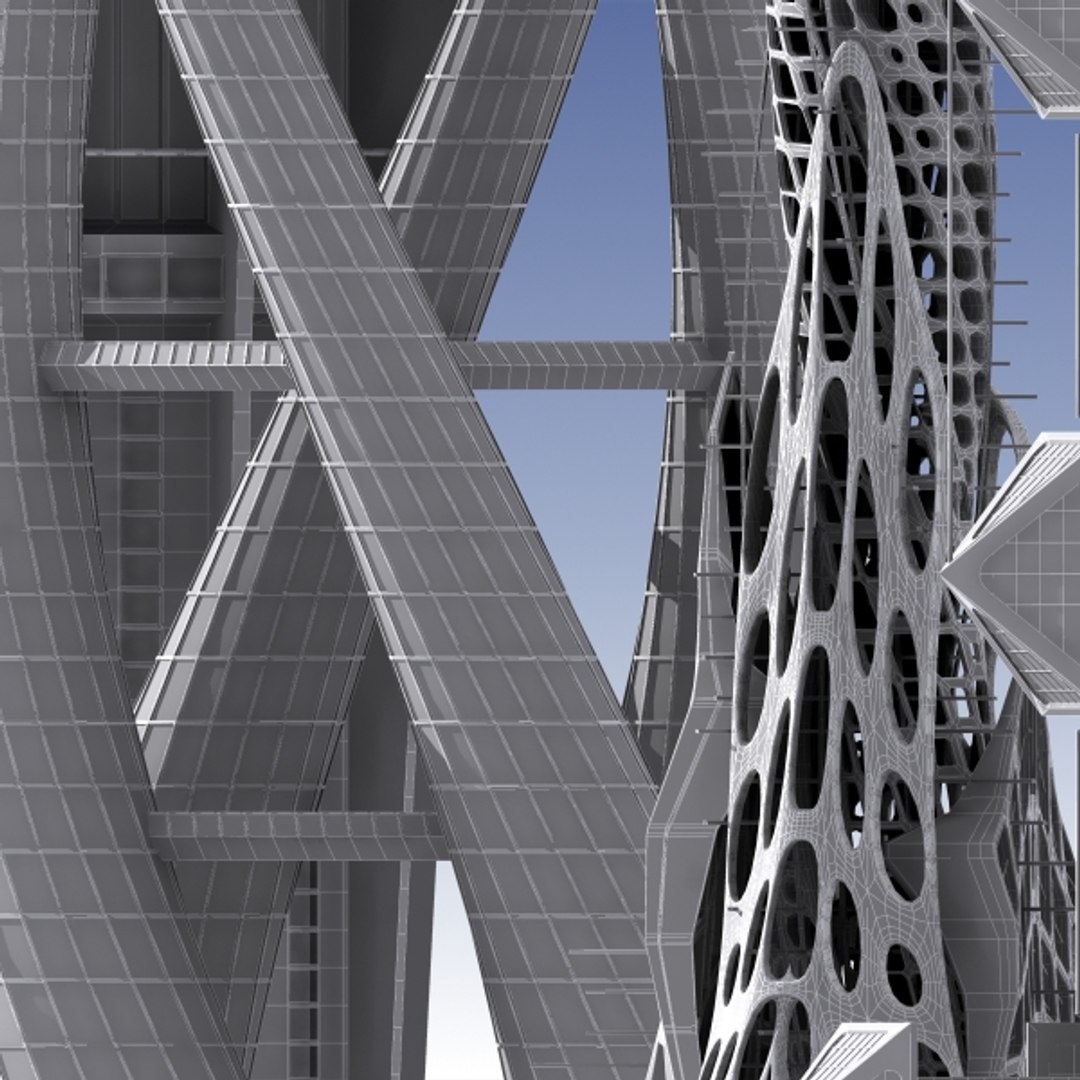 3d Model Modern Skylines Buildings