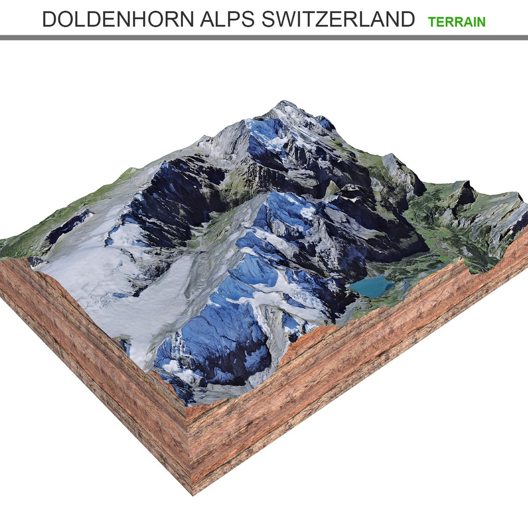 3D Doldenhorn Alps Switzerland - TurboSquid 2061682