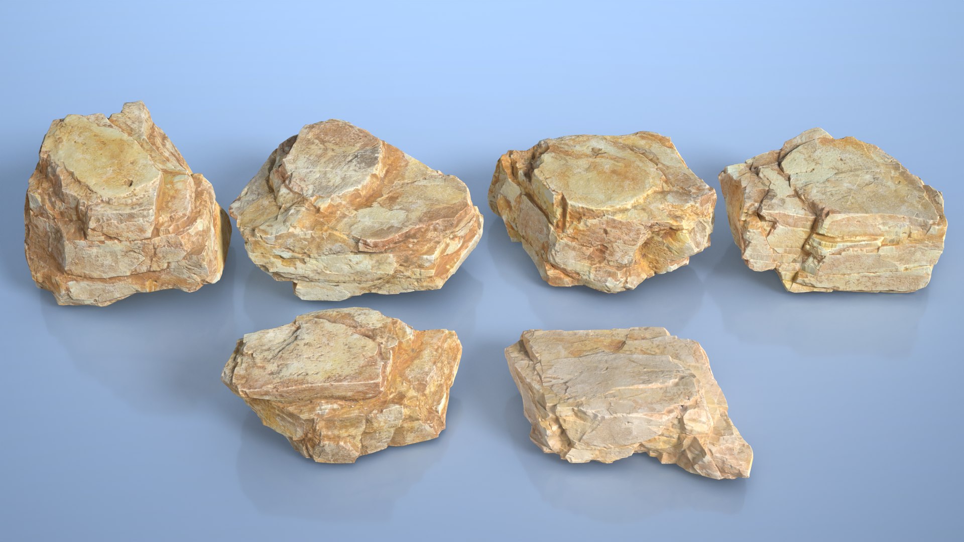 6 Modular Cliff Rocks - 240814 3D Model - TurboSquid 2268097