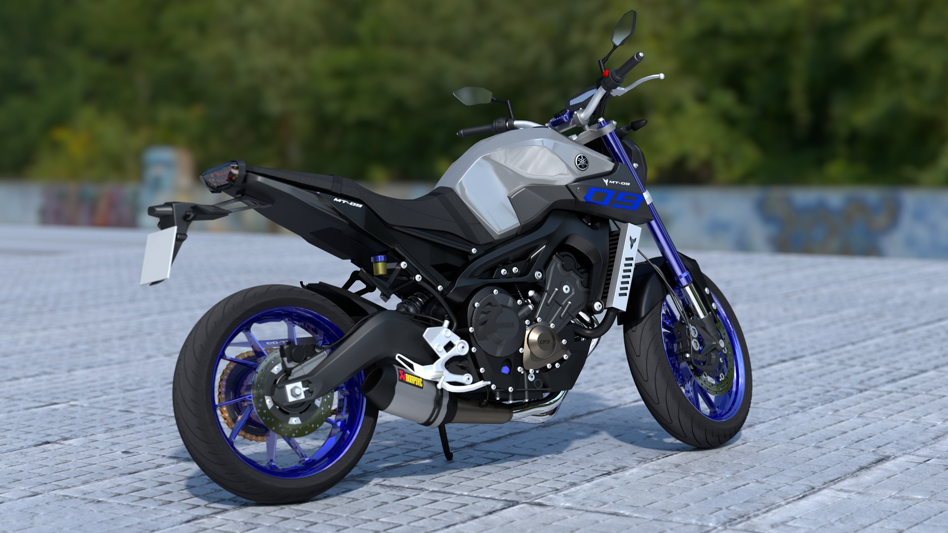 Yamaha Mt-09 3D Model - TurboSquid 1249140
