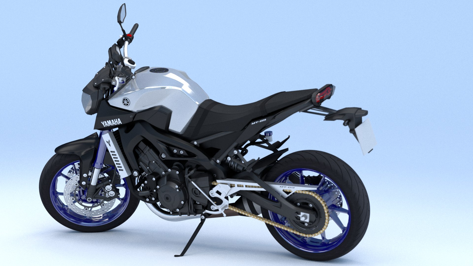 Yamaha Mt-09 3D Model - TurboSquid 1249140