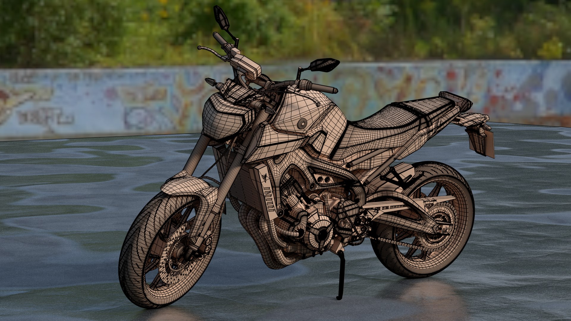 Yamaha Mt-09 3D Model - TurboSquid 1249140