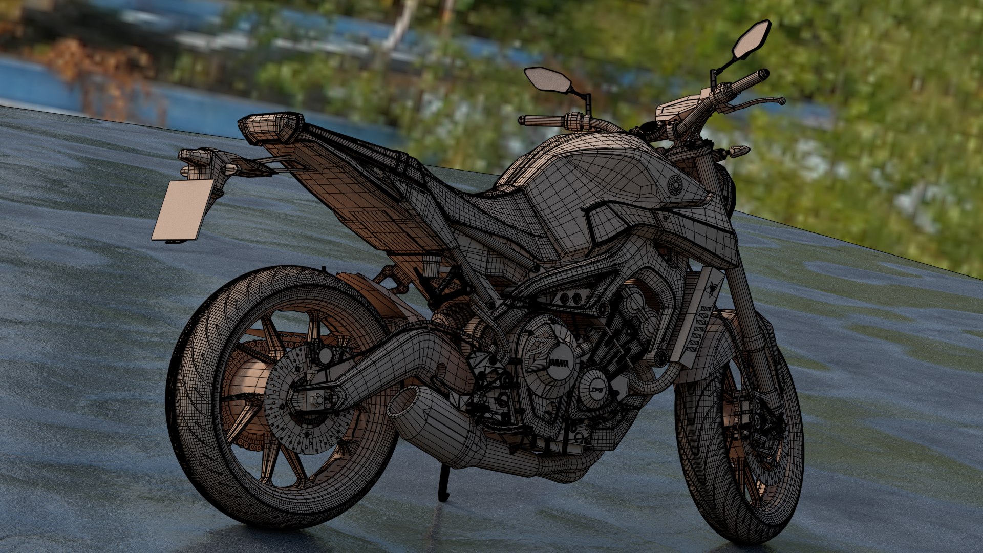 Yamaha Mt-09 3D Model - TurboSquid 1249140