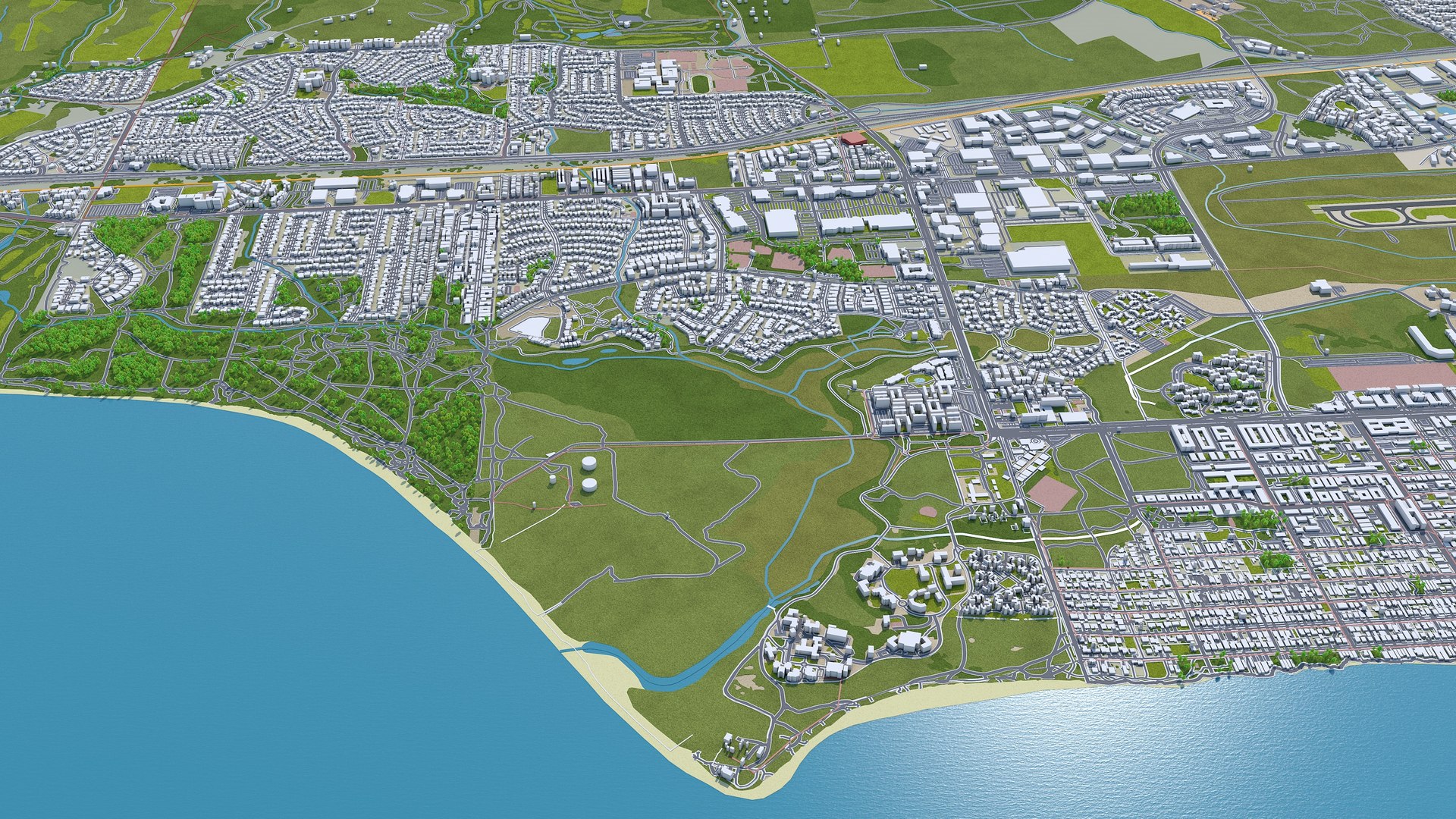 City Area Building Model - TurboSquid 1653191