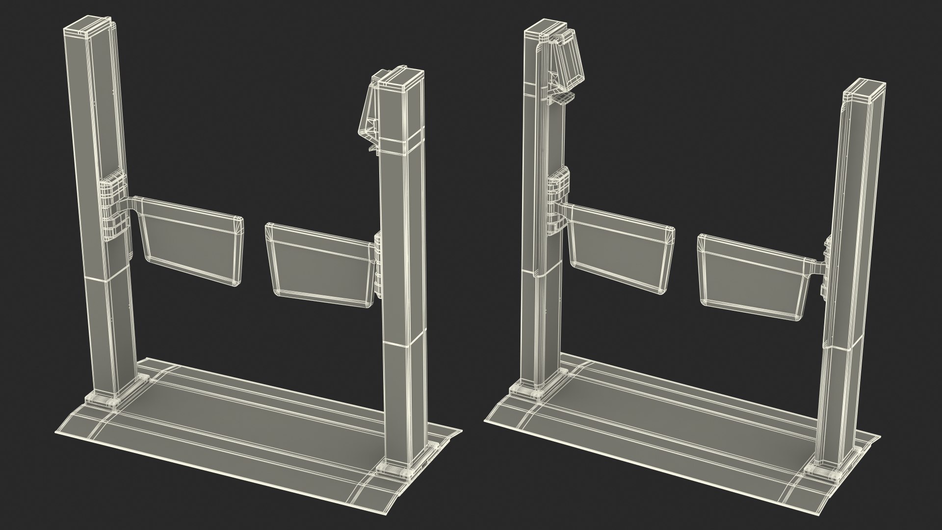 Smart Gate Flap Paddle 3D - TurboSquid 1771477