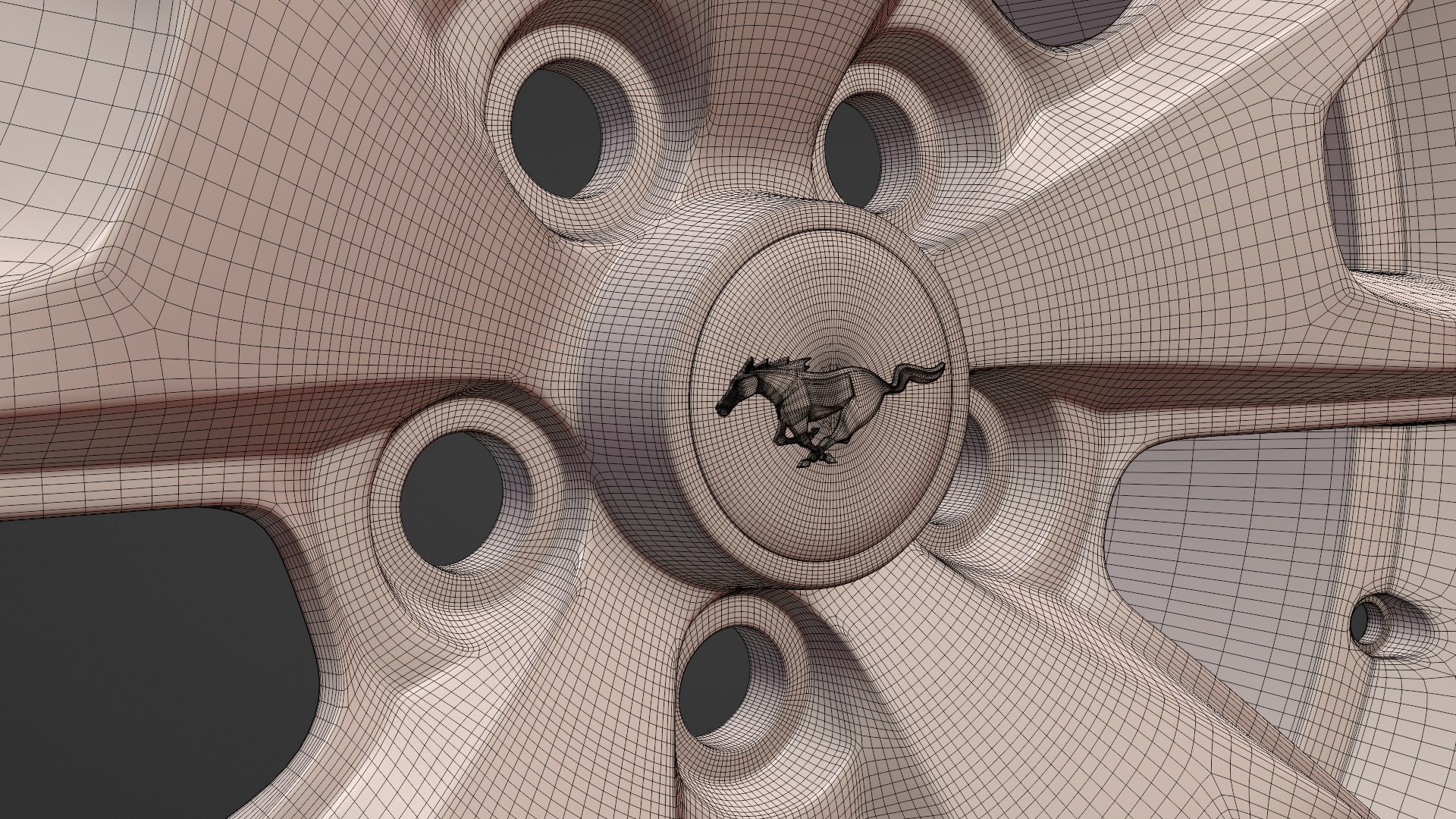 3D Ford Mustang Wheel Rim Model - TurboSquid 2157850