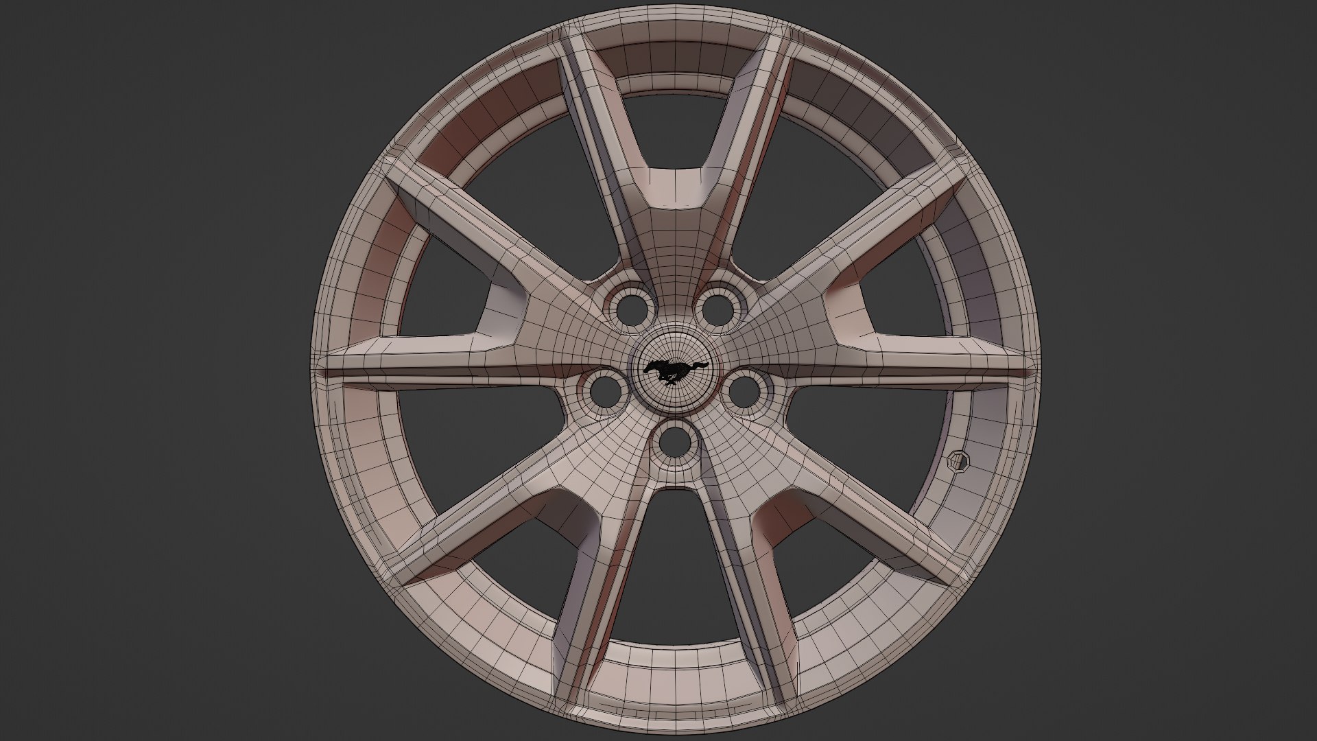 3D Ford Mustang Wheel Rim Model - TurboSquid 2157850