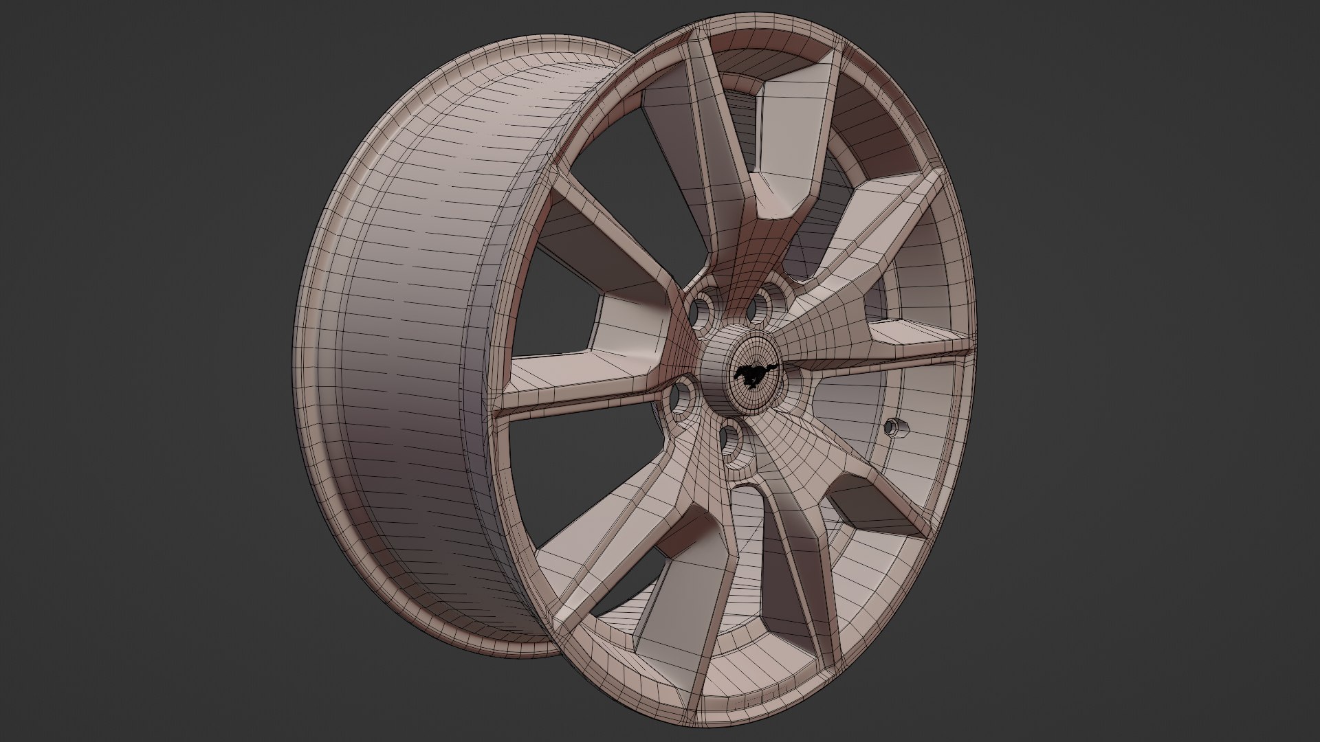 3D Ford Mustang Wheel Rim Model - TurboSquid 2157850