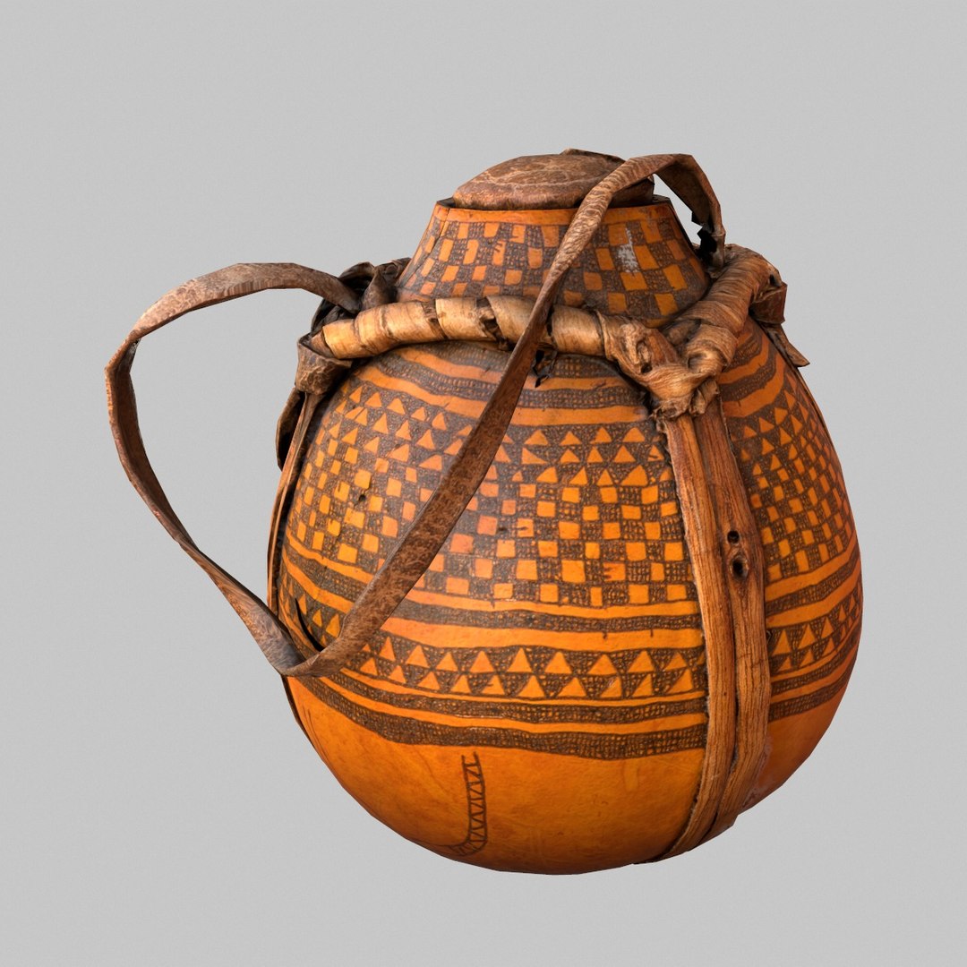 3d model 6 kalebas drinking tanks