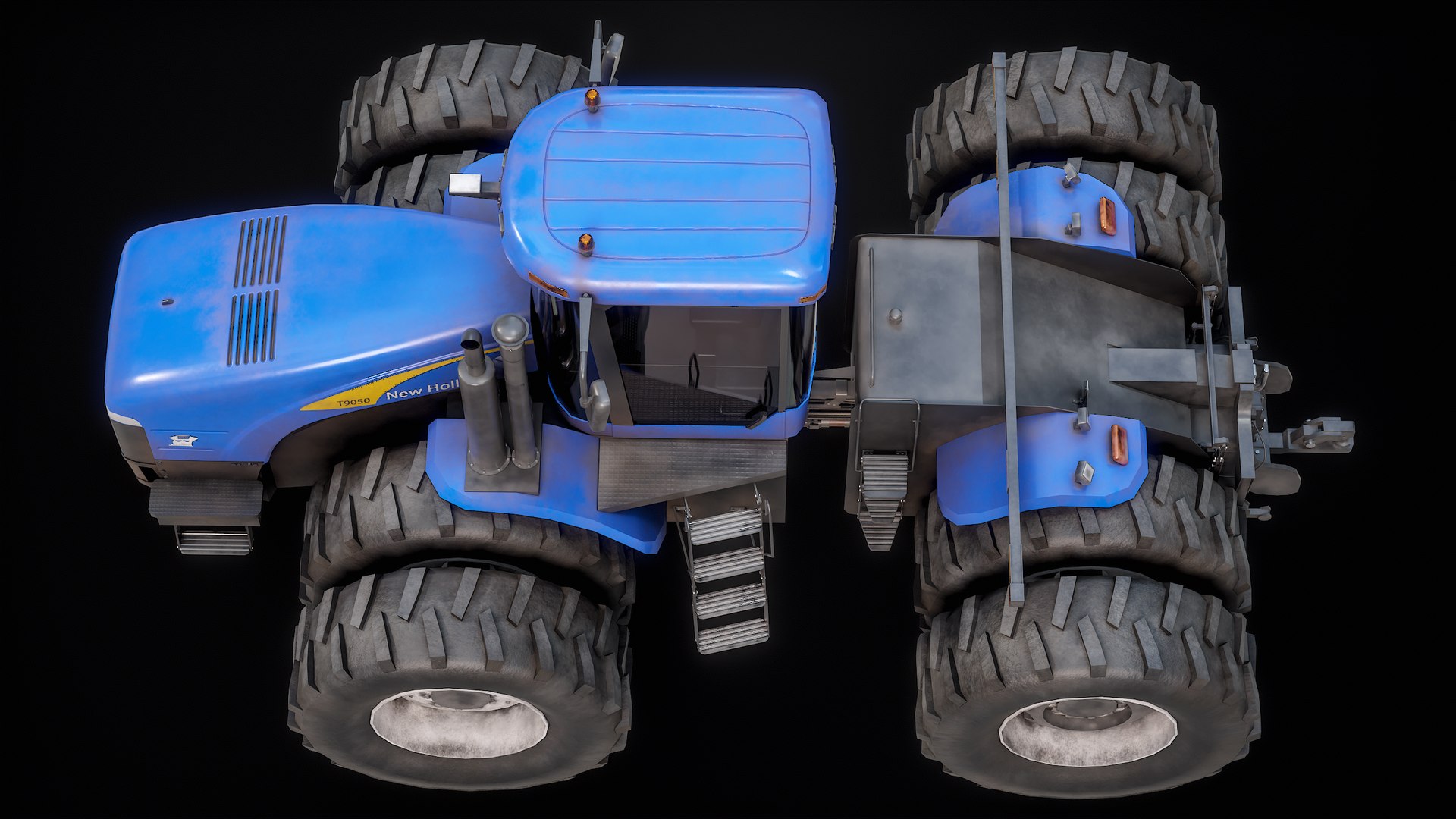 Tractor New Holland T9050 PBR model - TurboSquid 2062280