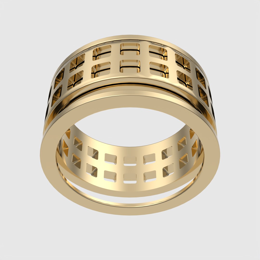 3D Rotating Grid Design Ring JDBCo - TurboSquid 2341442