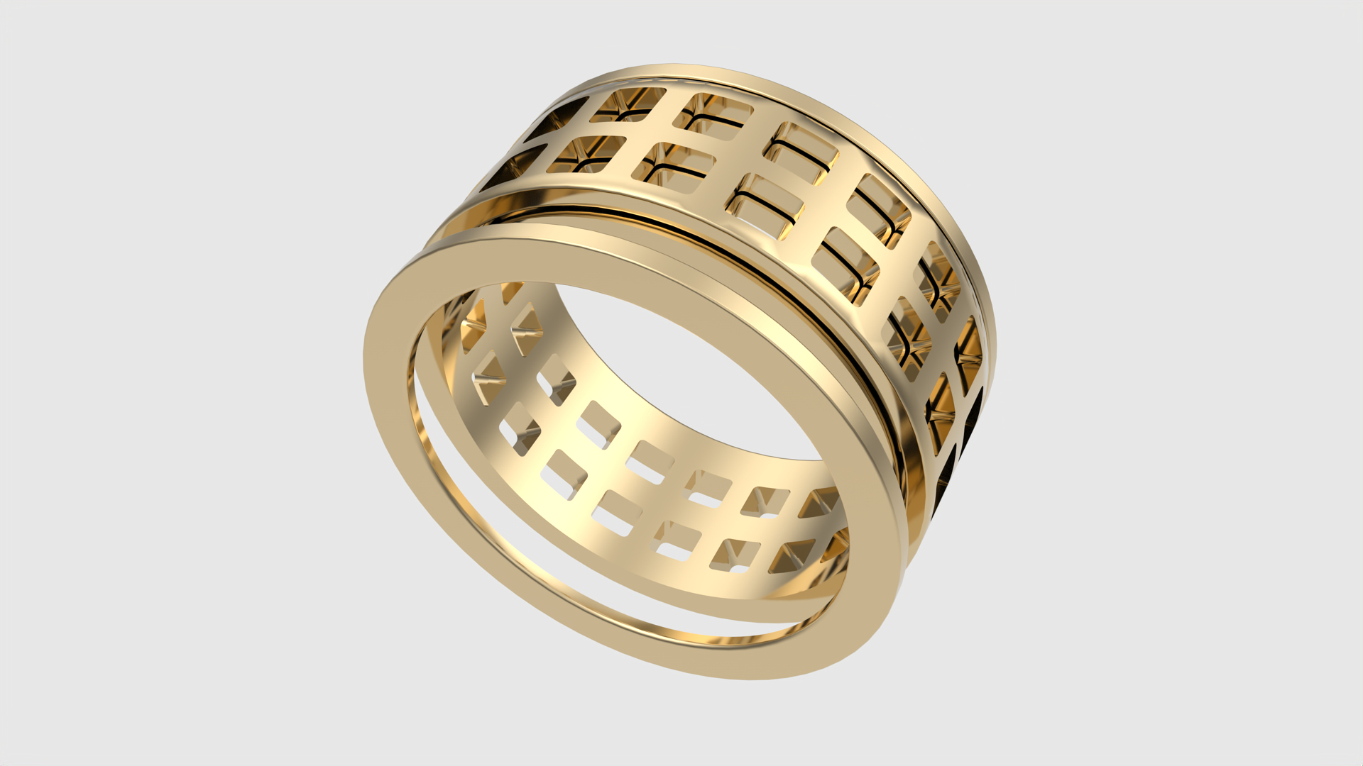 3D Rotating Grid Design Ring JDBCo - TurboSquid 2341442