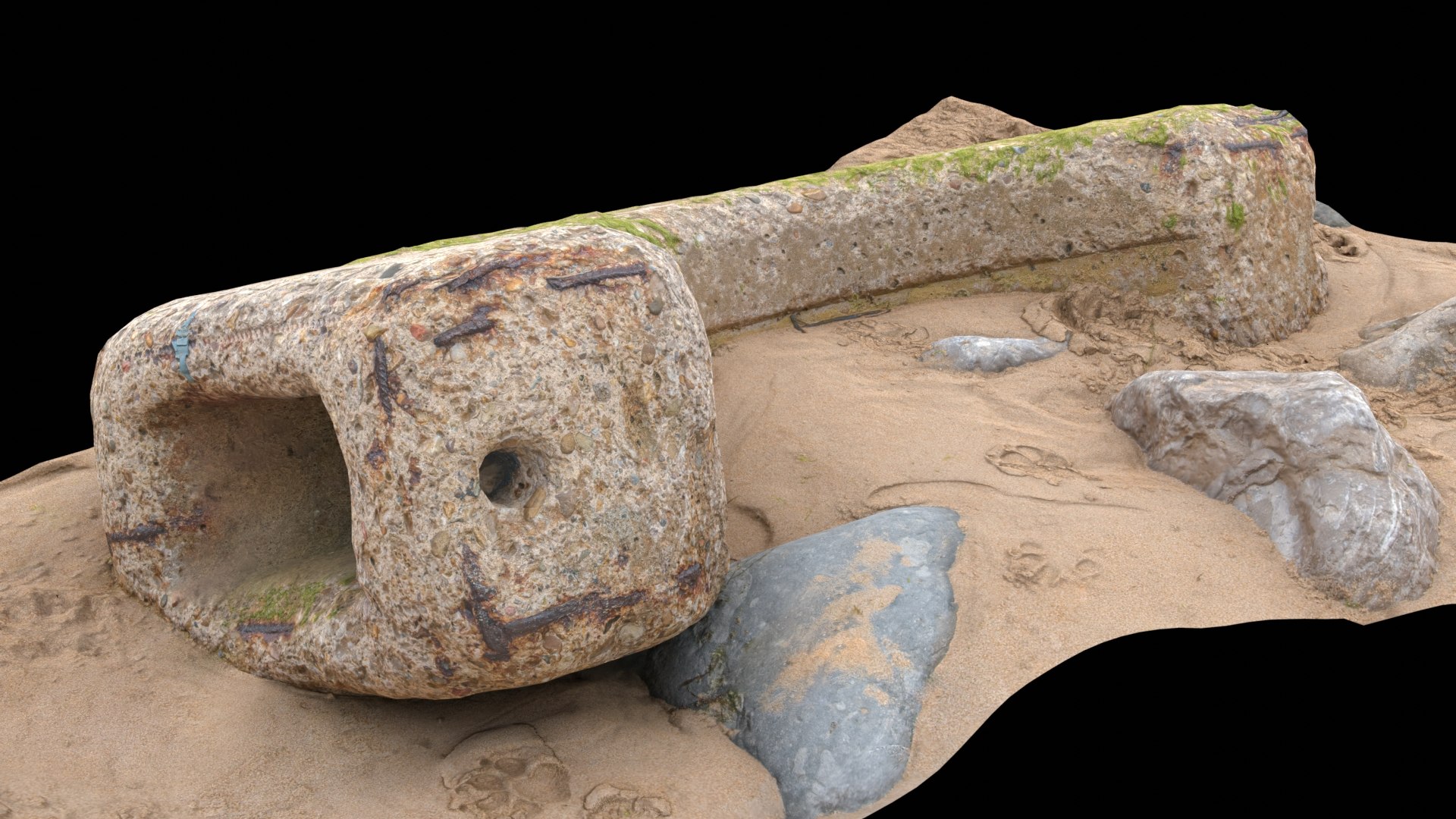 3D Broken Stone 01 Model - TurboSquid 1952680