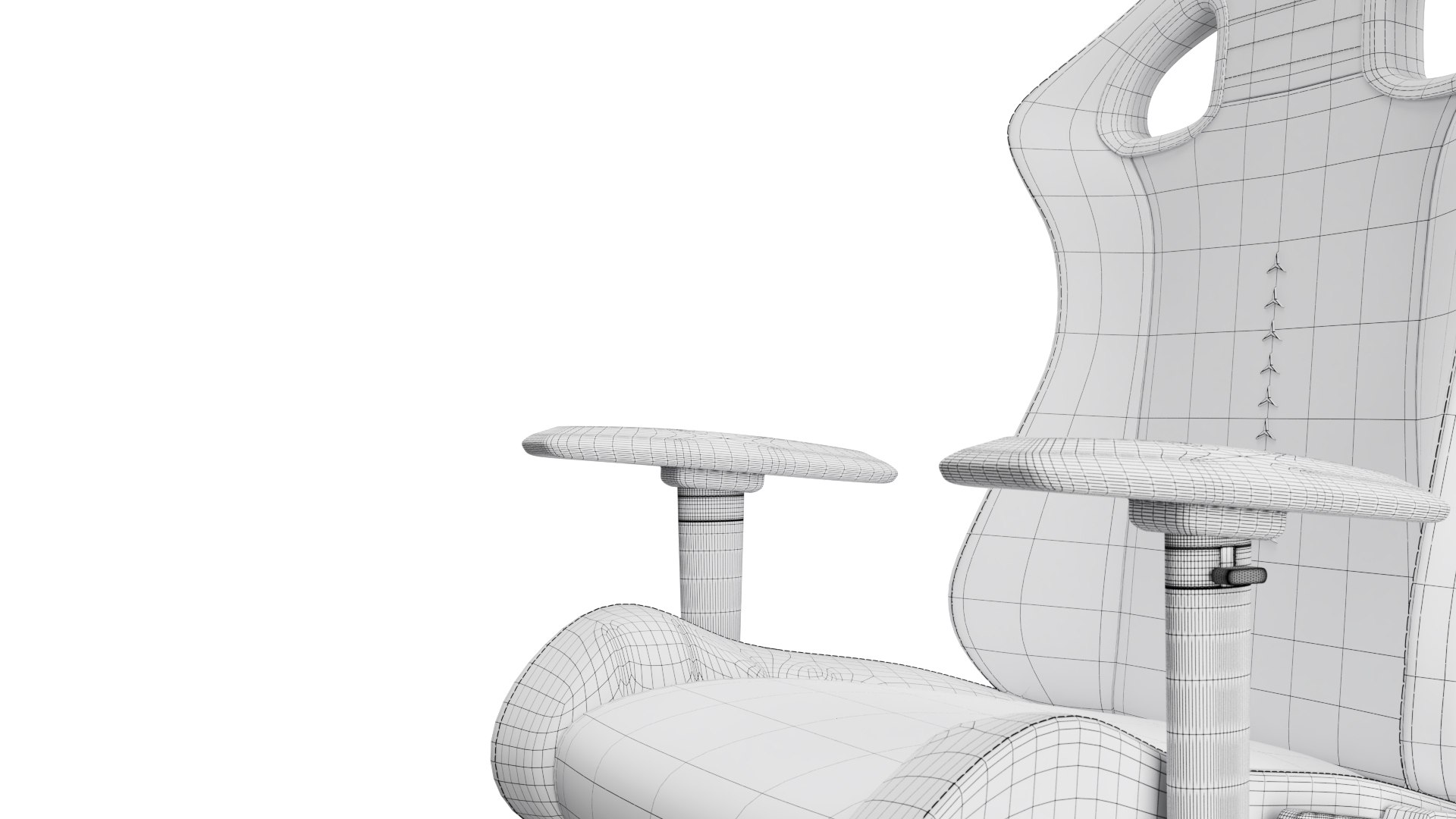 3D Mercedes Gamer Chair Gold - TurboSquid 1438401