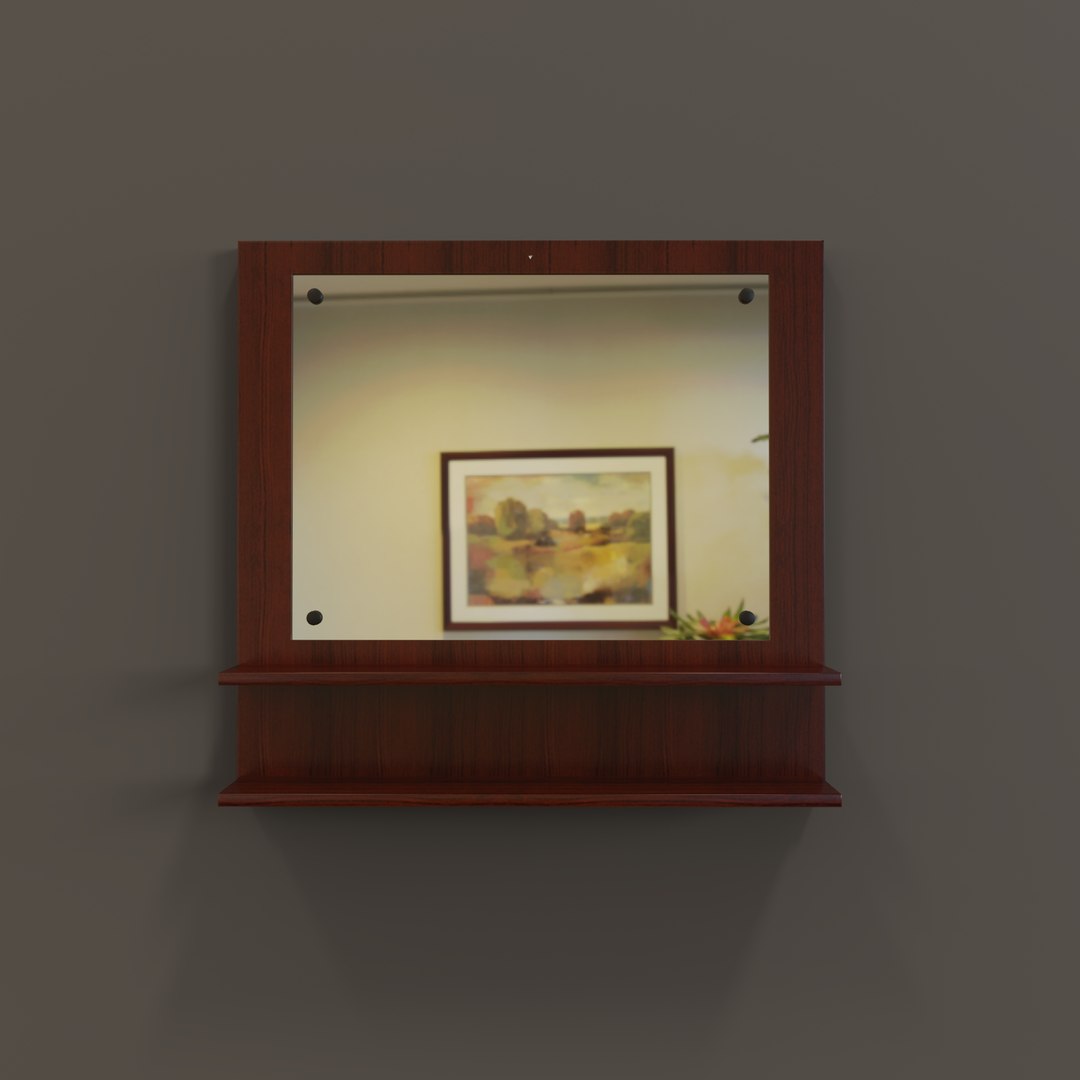 3D Wall Mirror Square DIY - TurboSquid 1839549