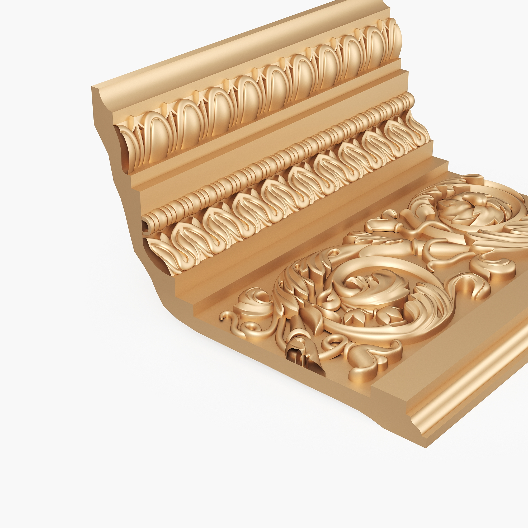 3D Classic Baroque Cornice model - TurboSquid 1877208