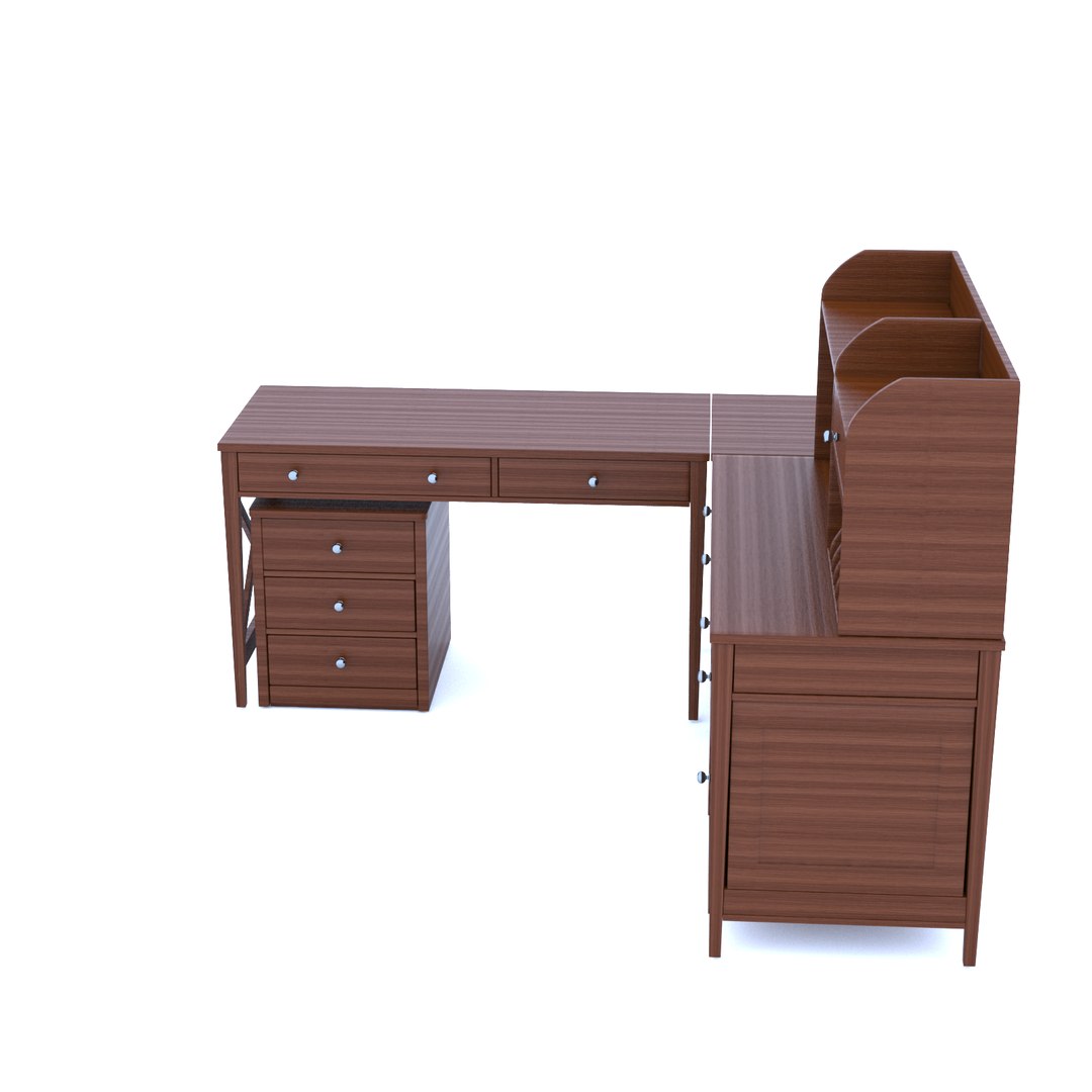 3d model office desk