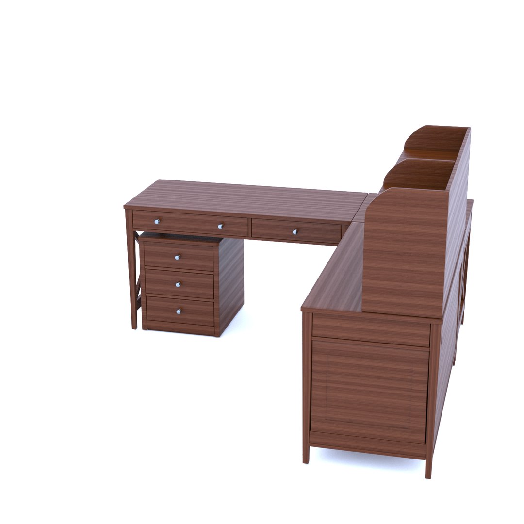 3d model office desk