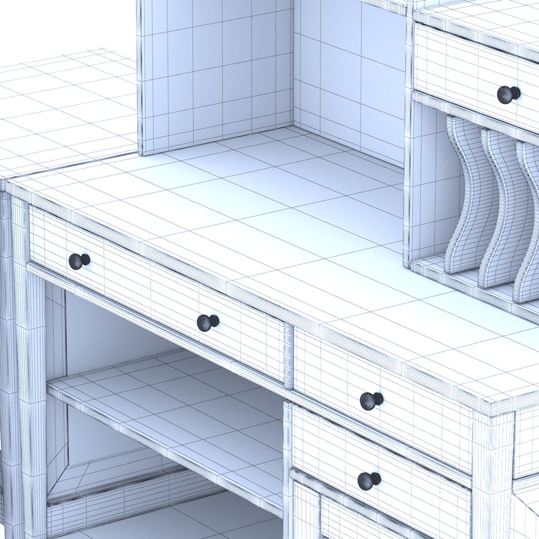 3d model office desk